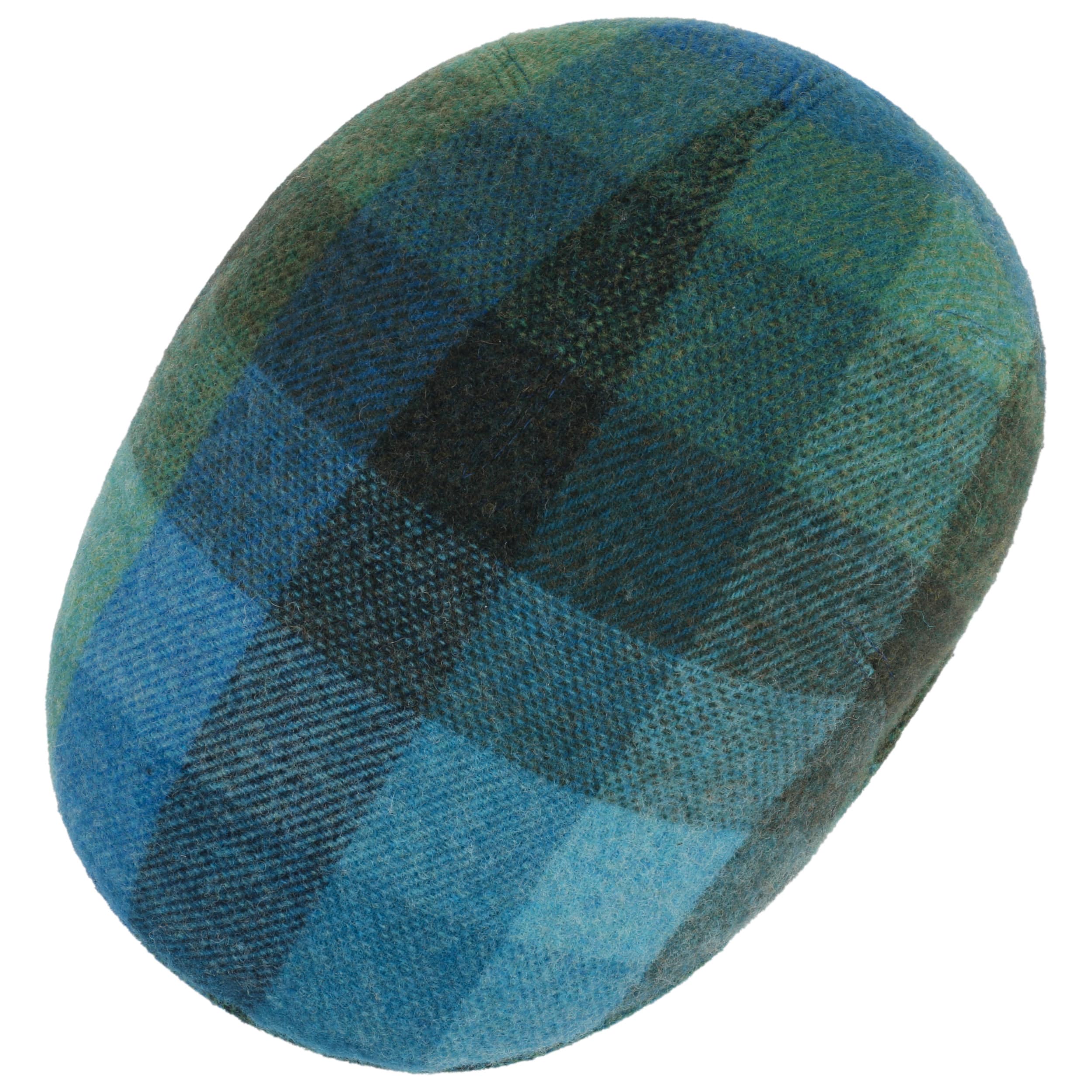 John Hanly Wool Check Flat Cap by Lierys - 83,95