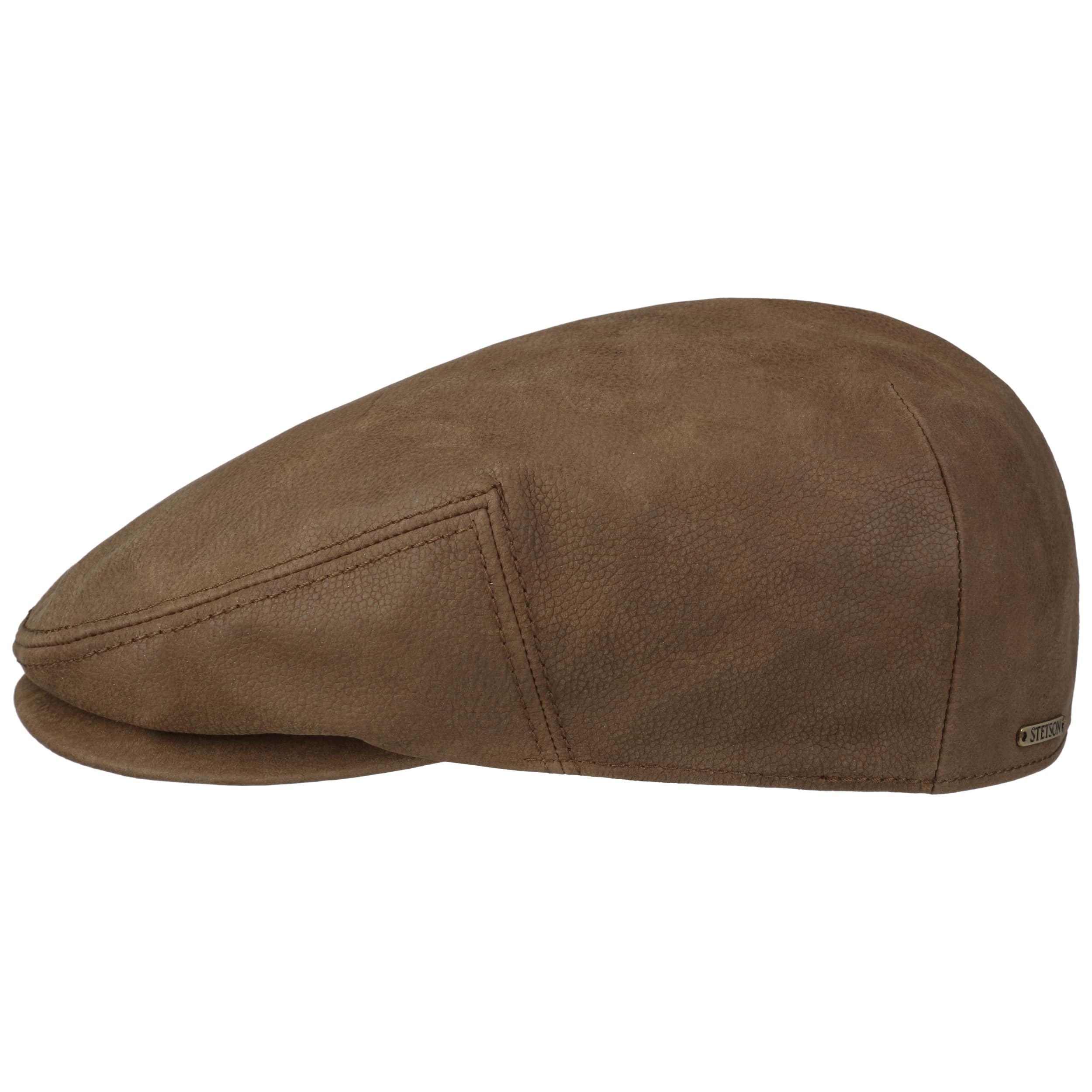 Kent Calf Leather Flat Cap by Stetson - 159,00