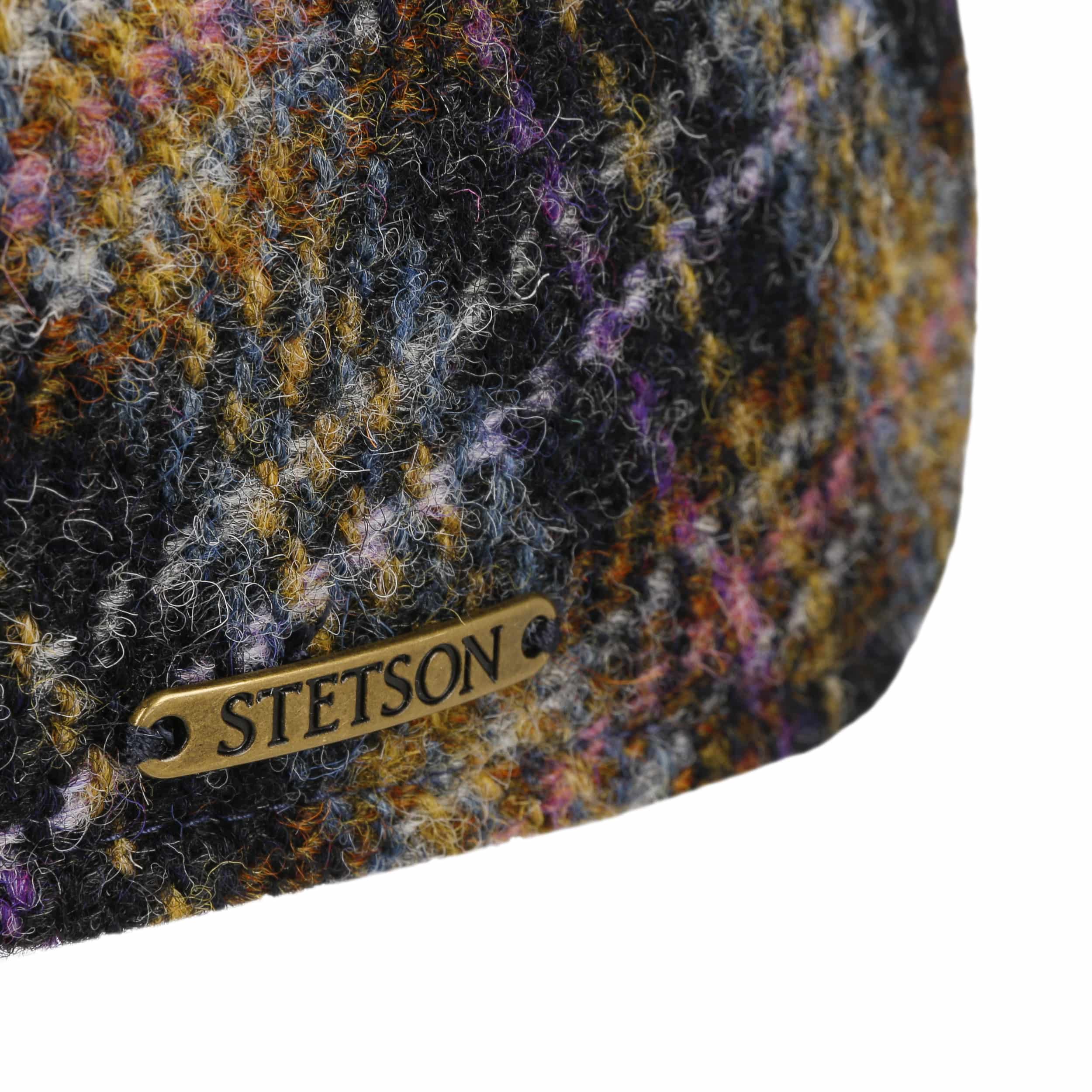 Kent Check Harris Tweed Flat Cap by Stetson - 129,00