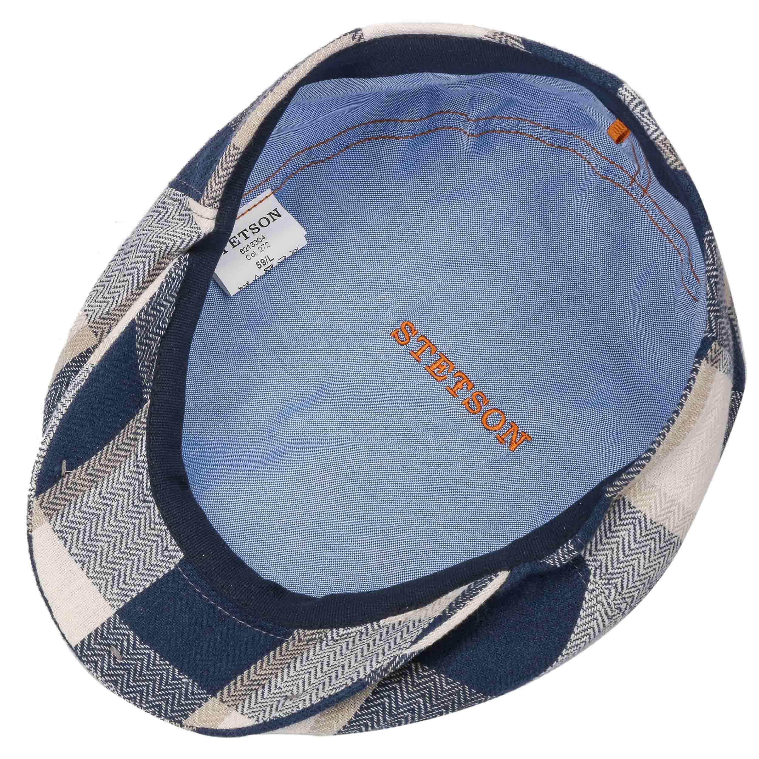 Kent Check Linen Cap by Stetson - 49,00