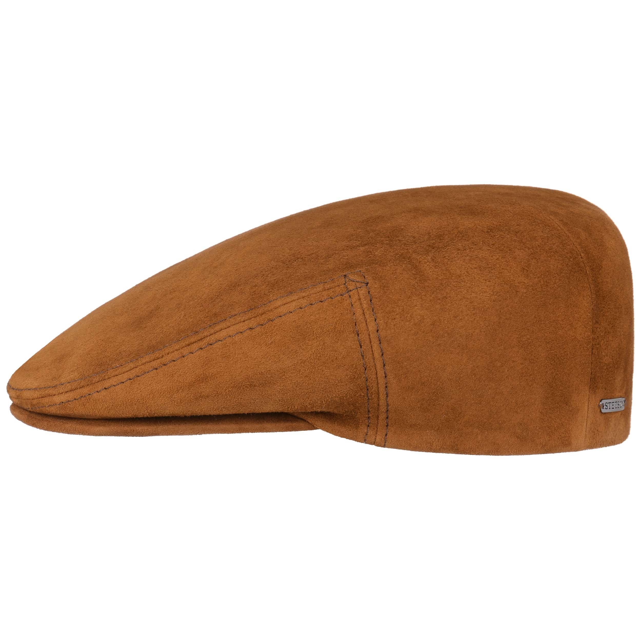 Kent Goat Leather Flat Cap by Stetson - 169,00