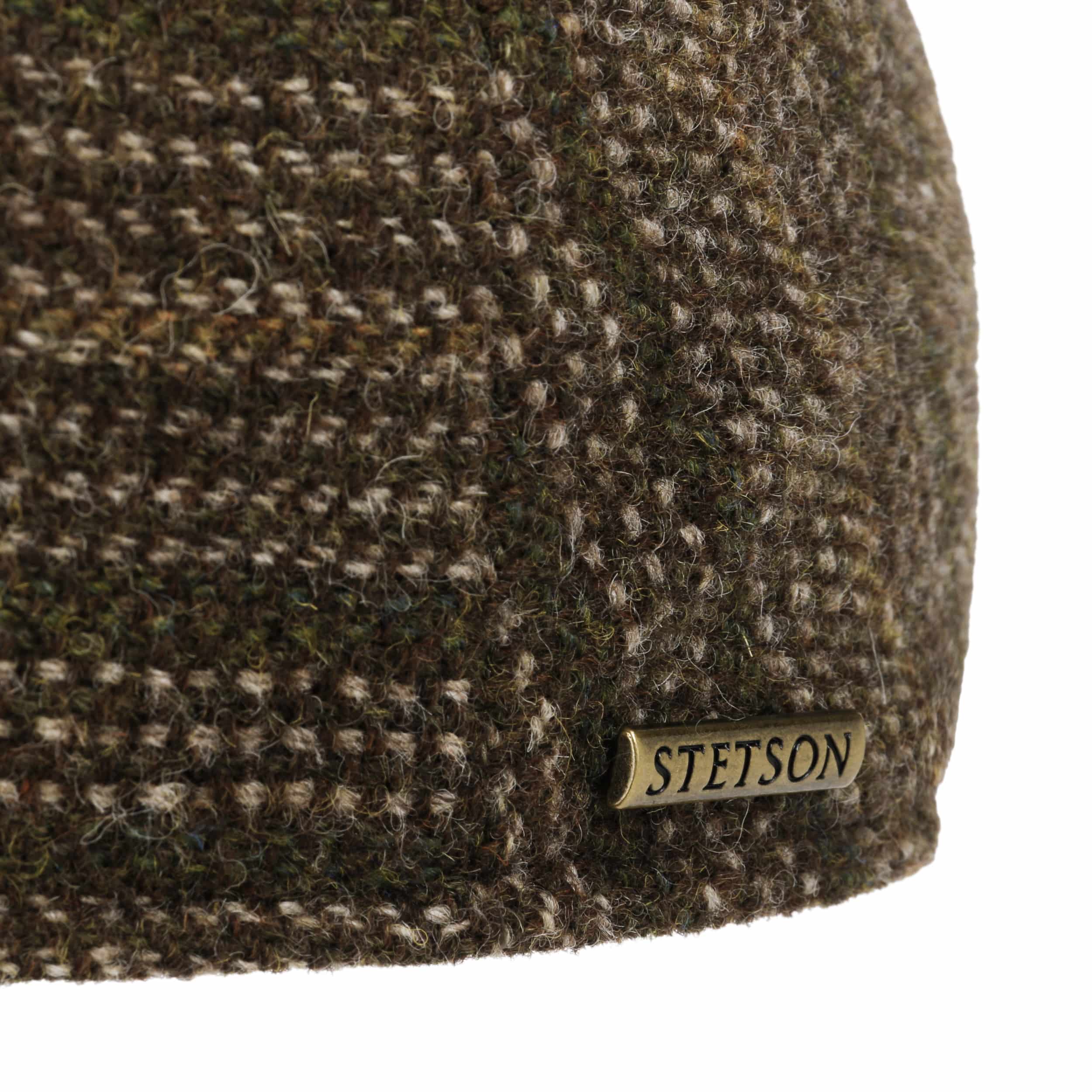 Kent Herringbone Stripe Flat Cap by Stetson - 119,00