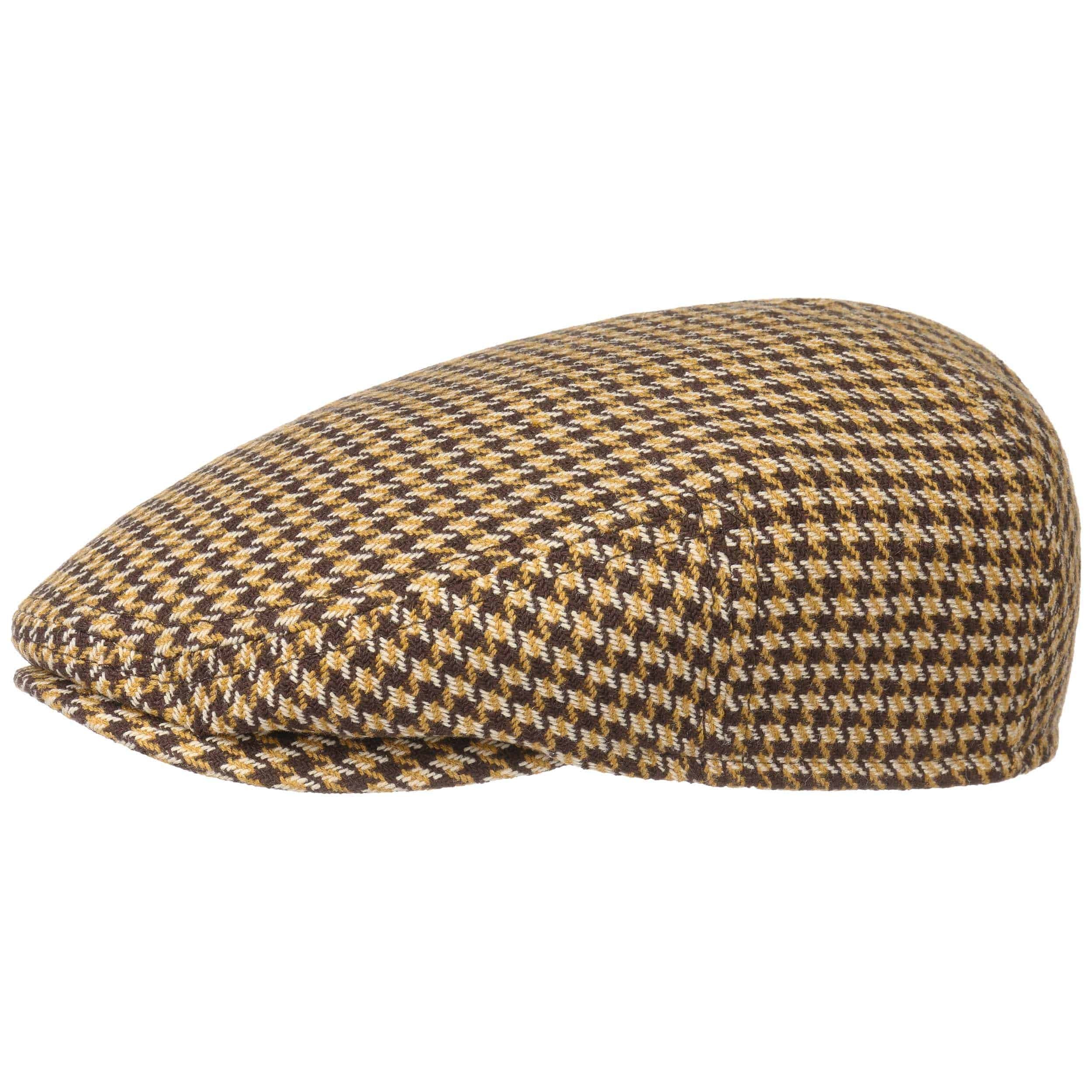 Kent Silk Houndstooth Flat Cap by Stetson - 149,00