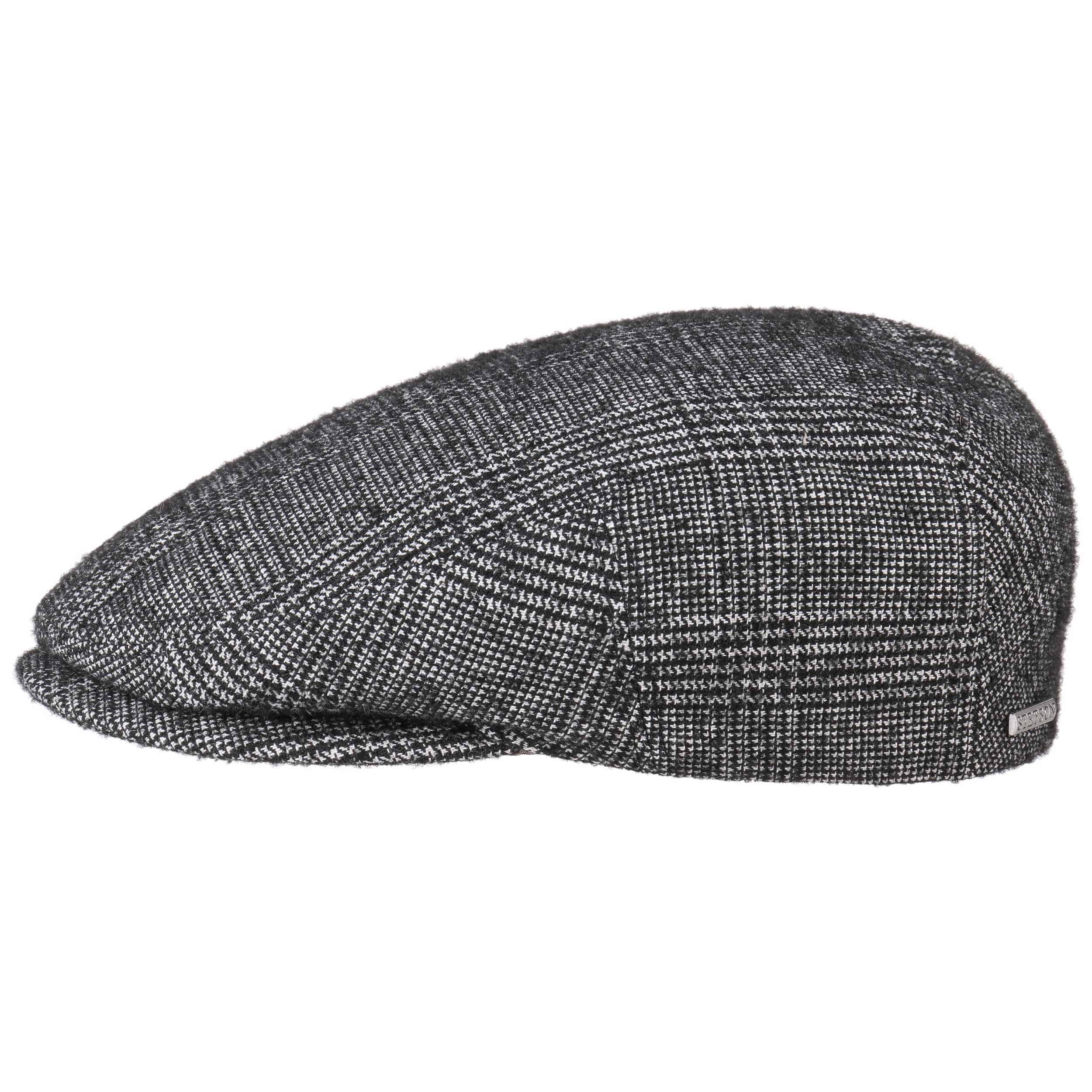 Kent Wool Check Flat Cap by Stetson - 49,00