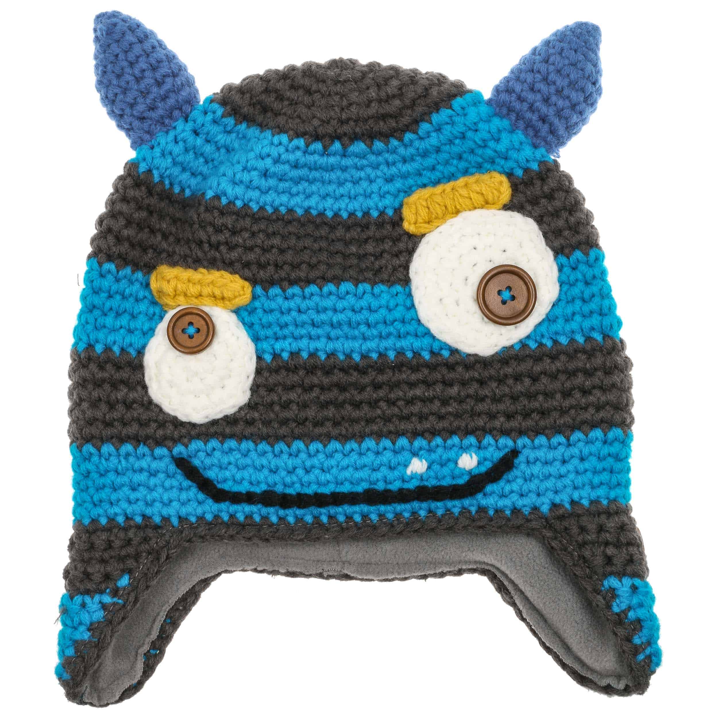 Kids Blue Monster Beanie by Barts - 32,95