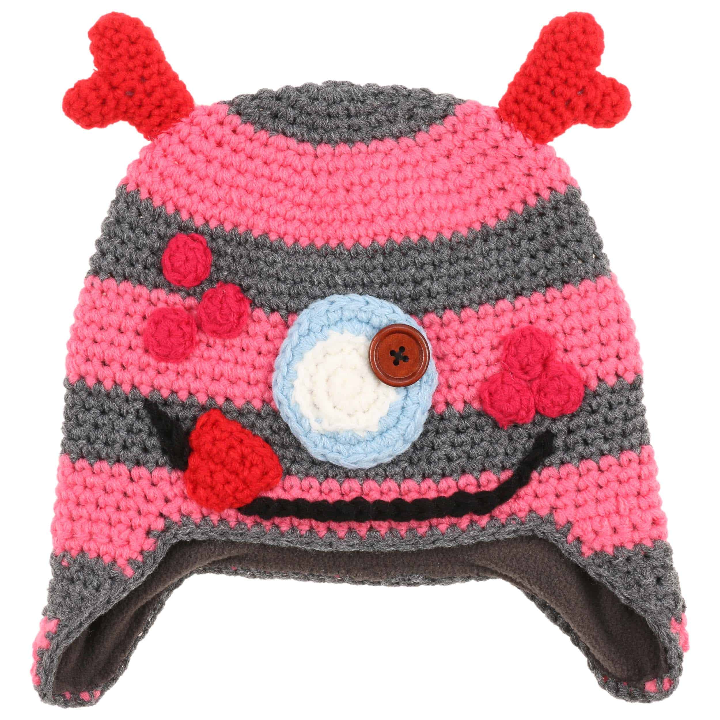 Kids Pink Monster Beanie by Barts - 32,95