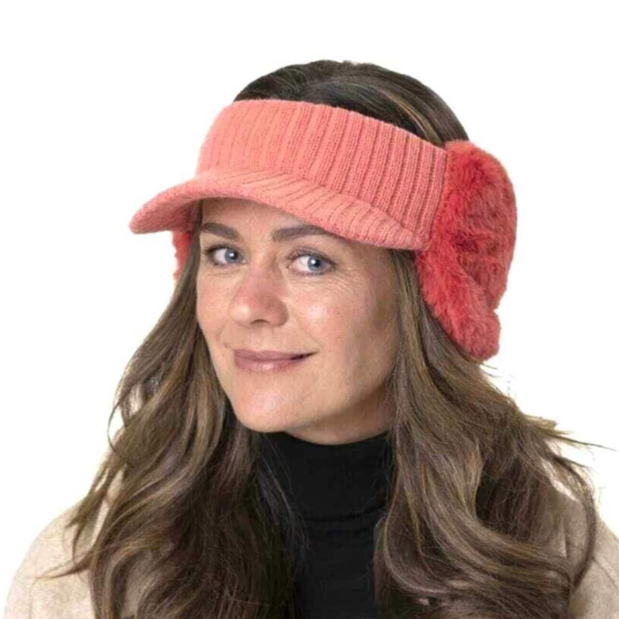 Knit Visor with Ear Warmers by Seeberger - 38,95