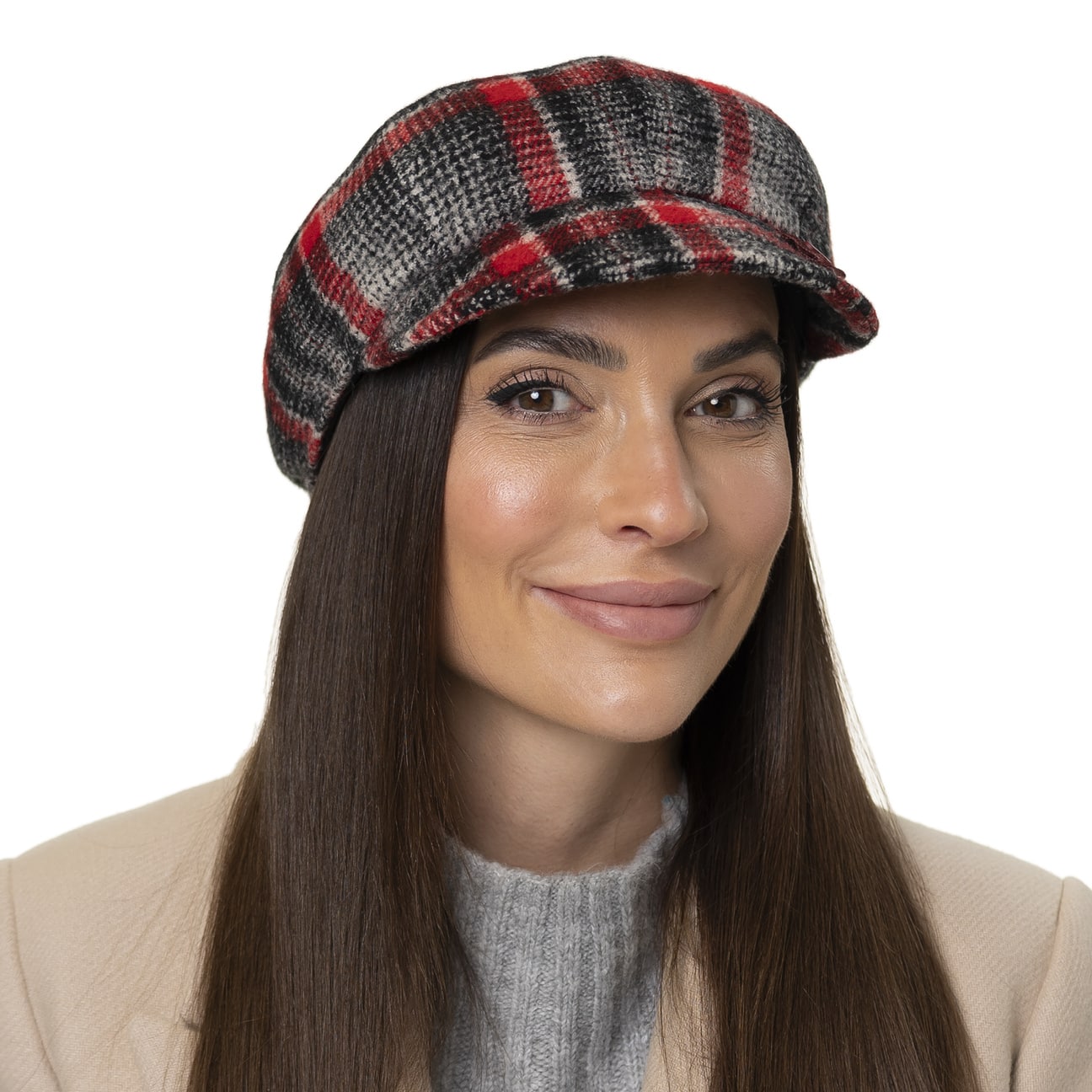 Lacova Check Newsboy Cap by Alfonso D’Este - 83,95