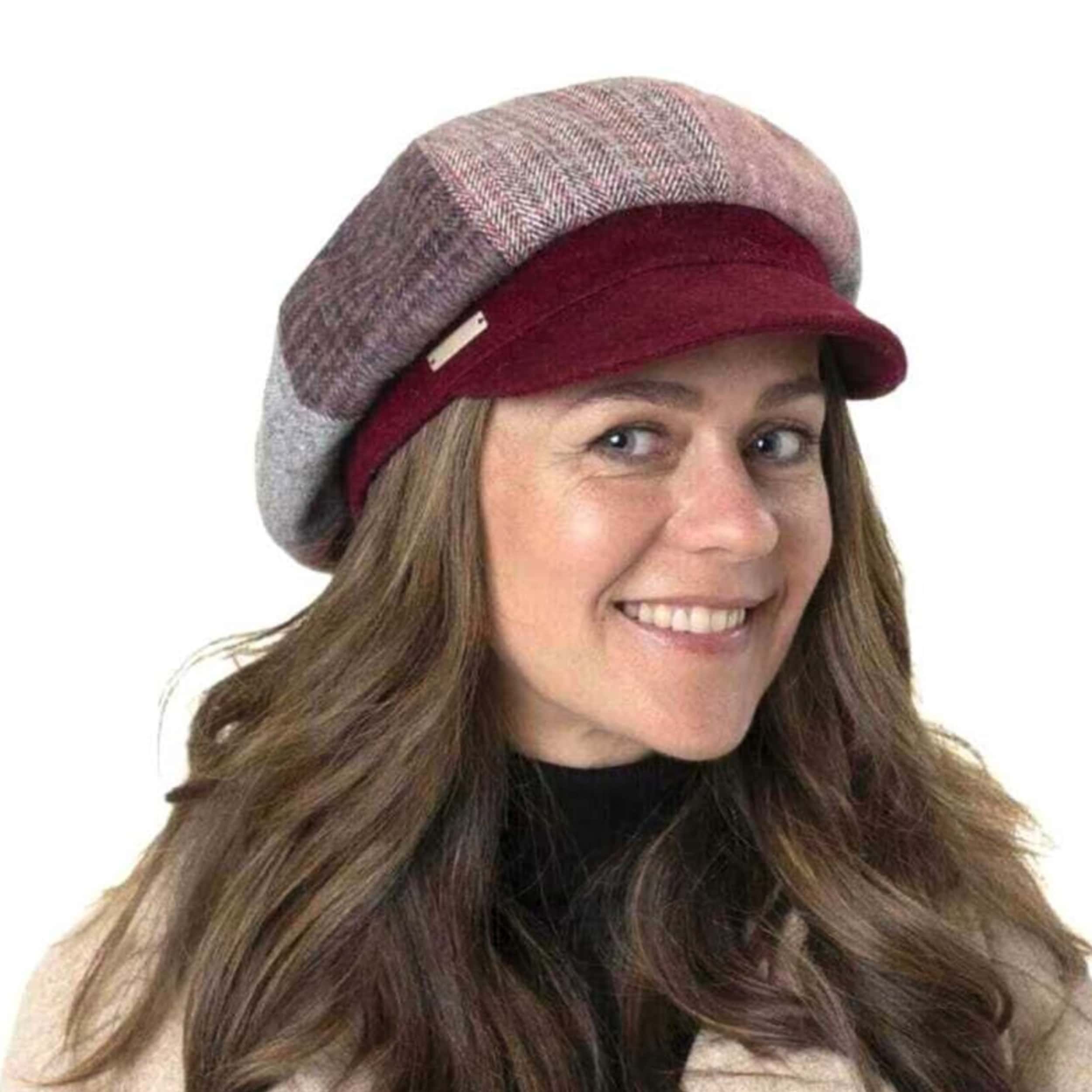 Lanvesta Patchwork Newsboy Cap by Seeberger --> Shop Hats, Beanies ...