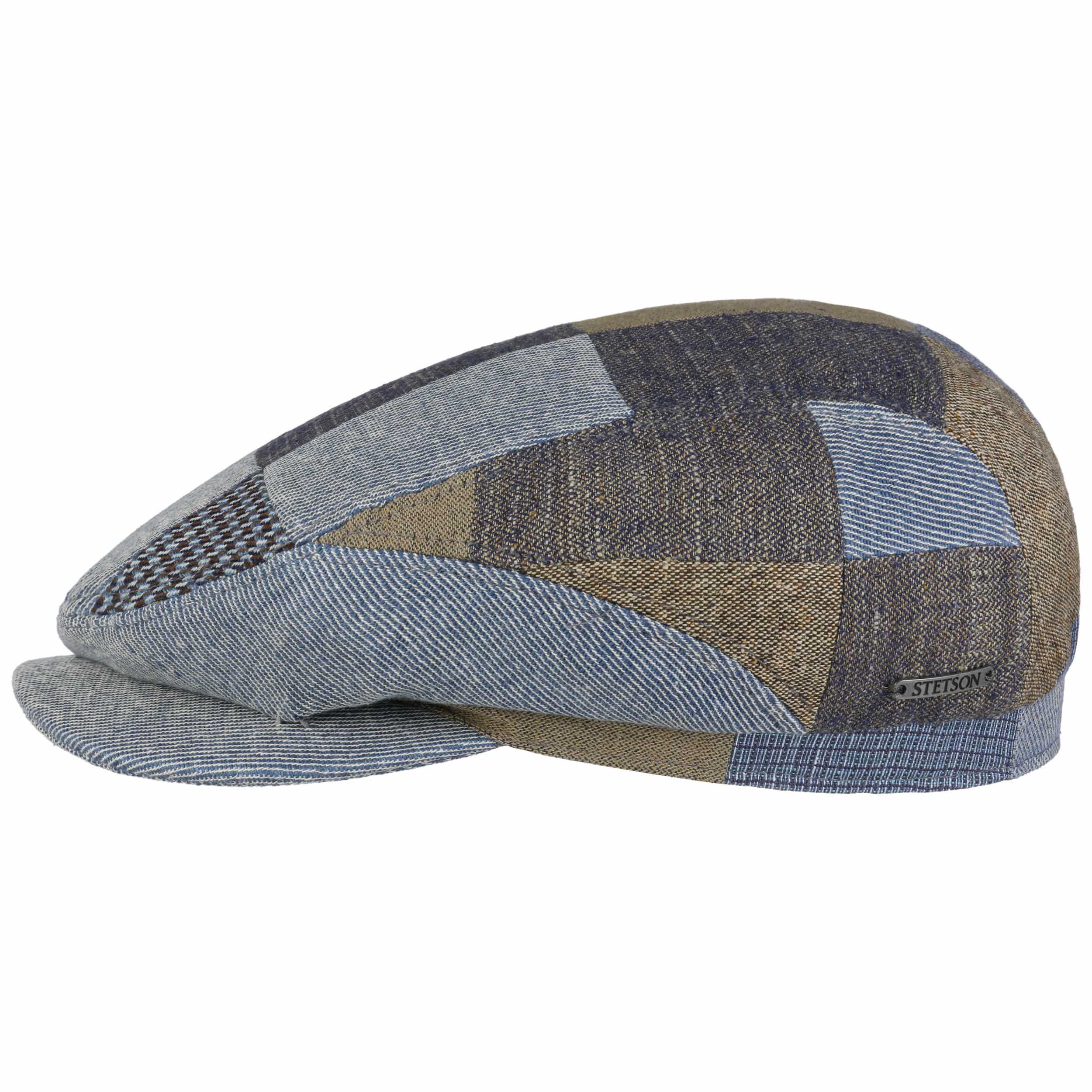 Laughlin Driver Patchwork Flat Cap by Stetson - 89,00