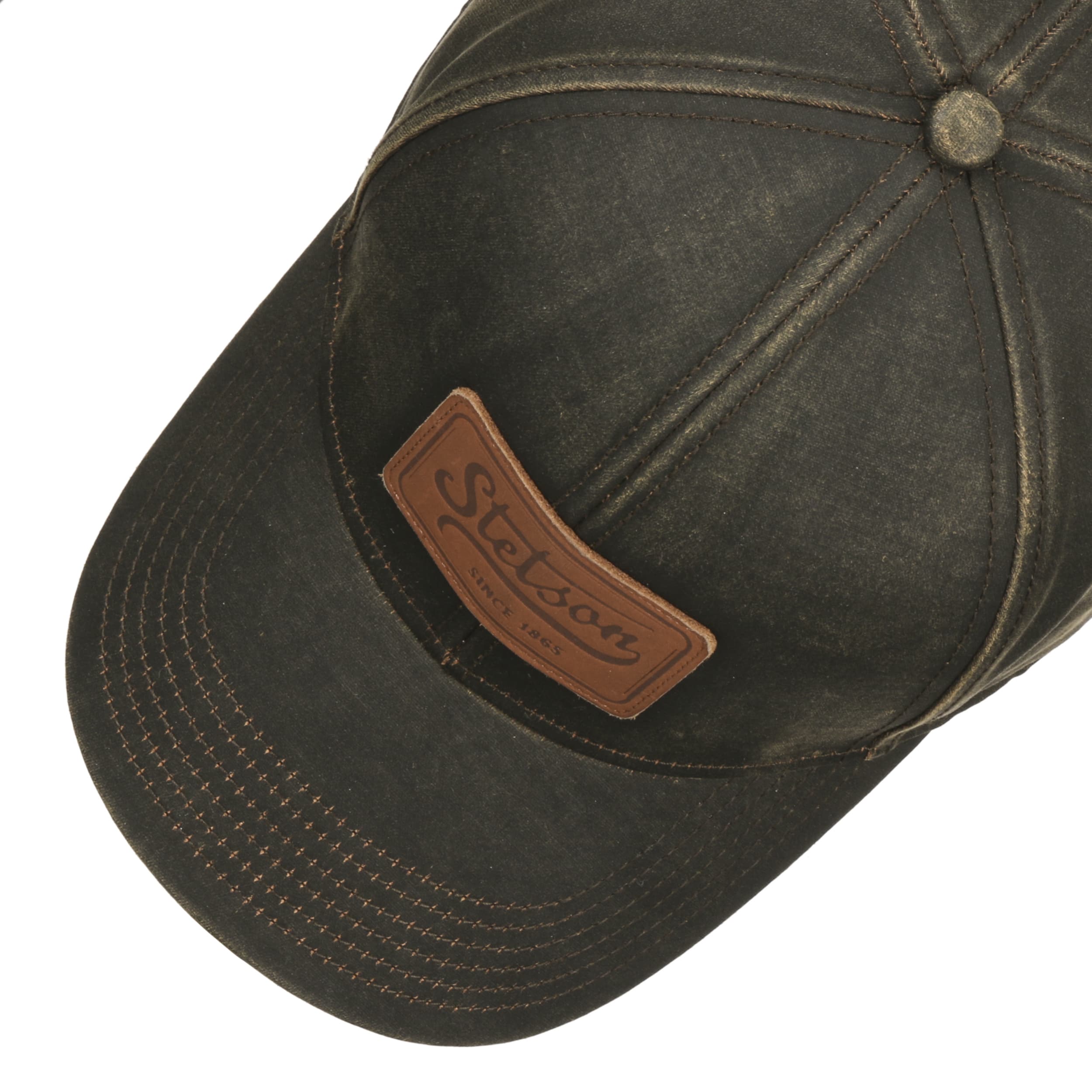 Leather Patch Cap by Stetson - 59,00