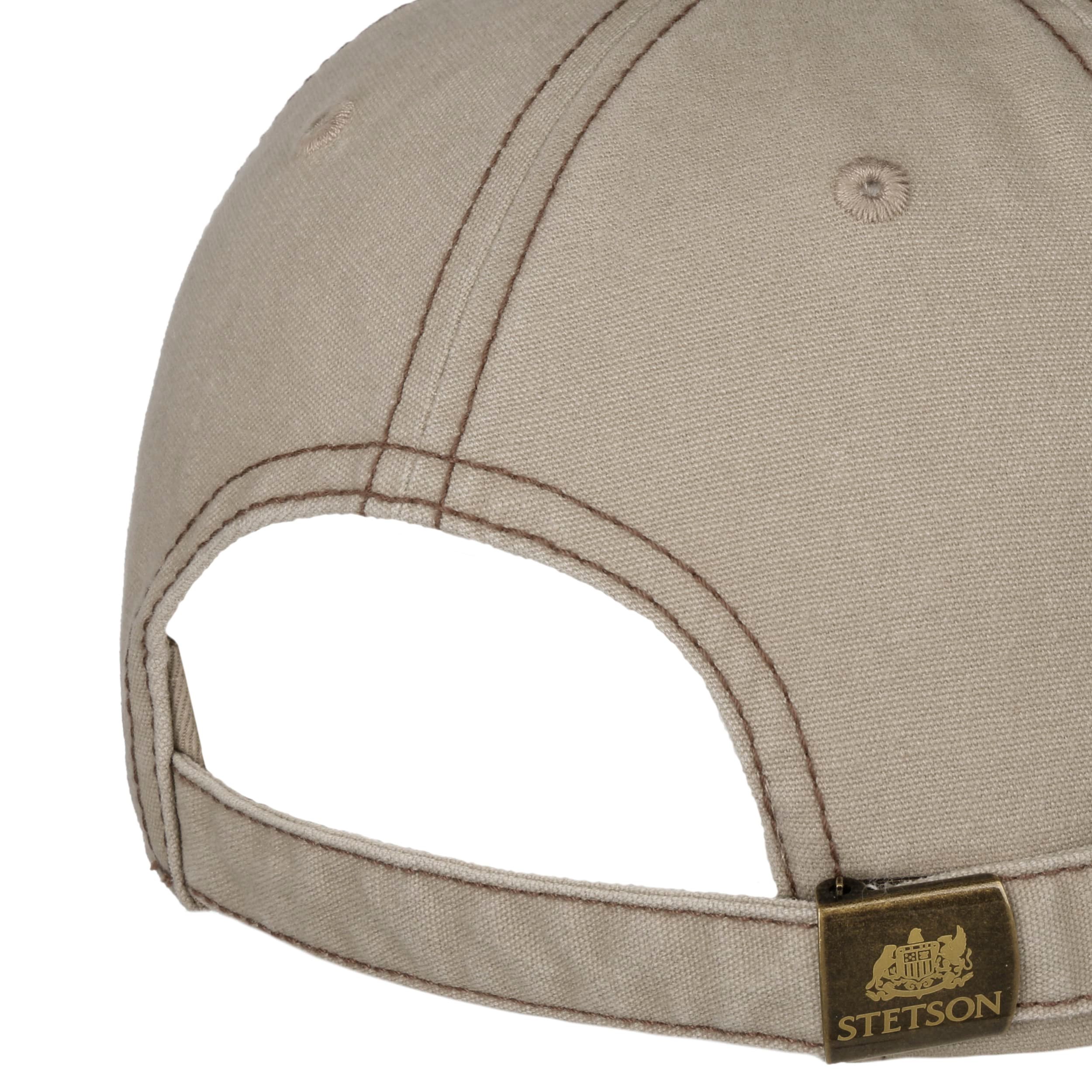 Leather Patch Distressed Peak Cap by Stetson - 41,95