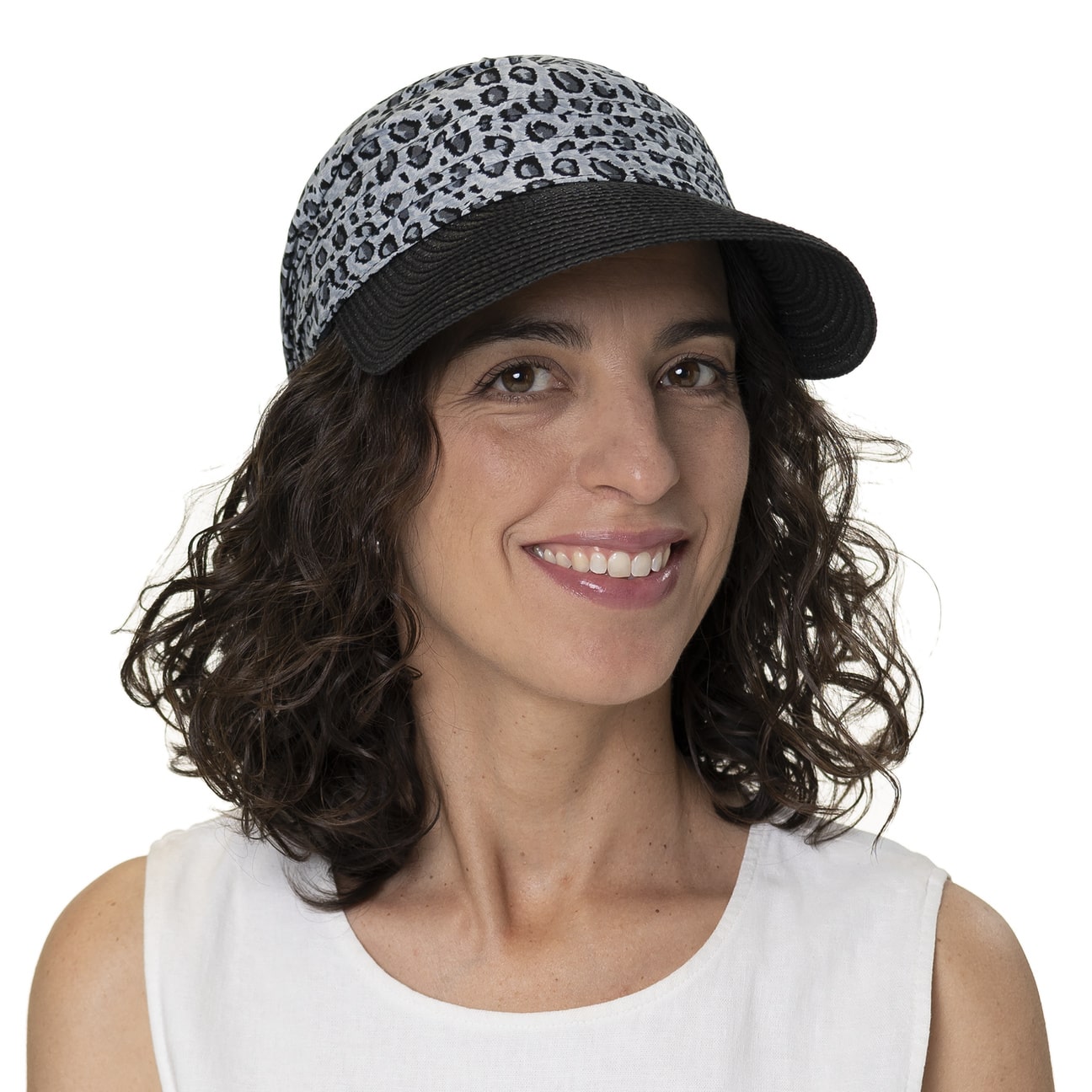 Leo Print Sun Cap - 32,95