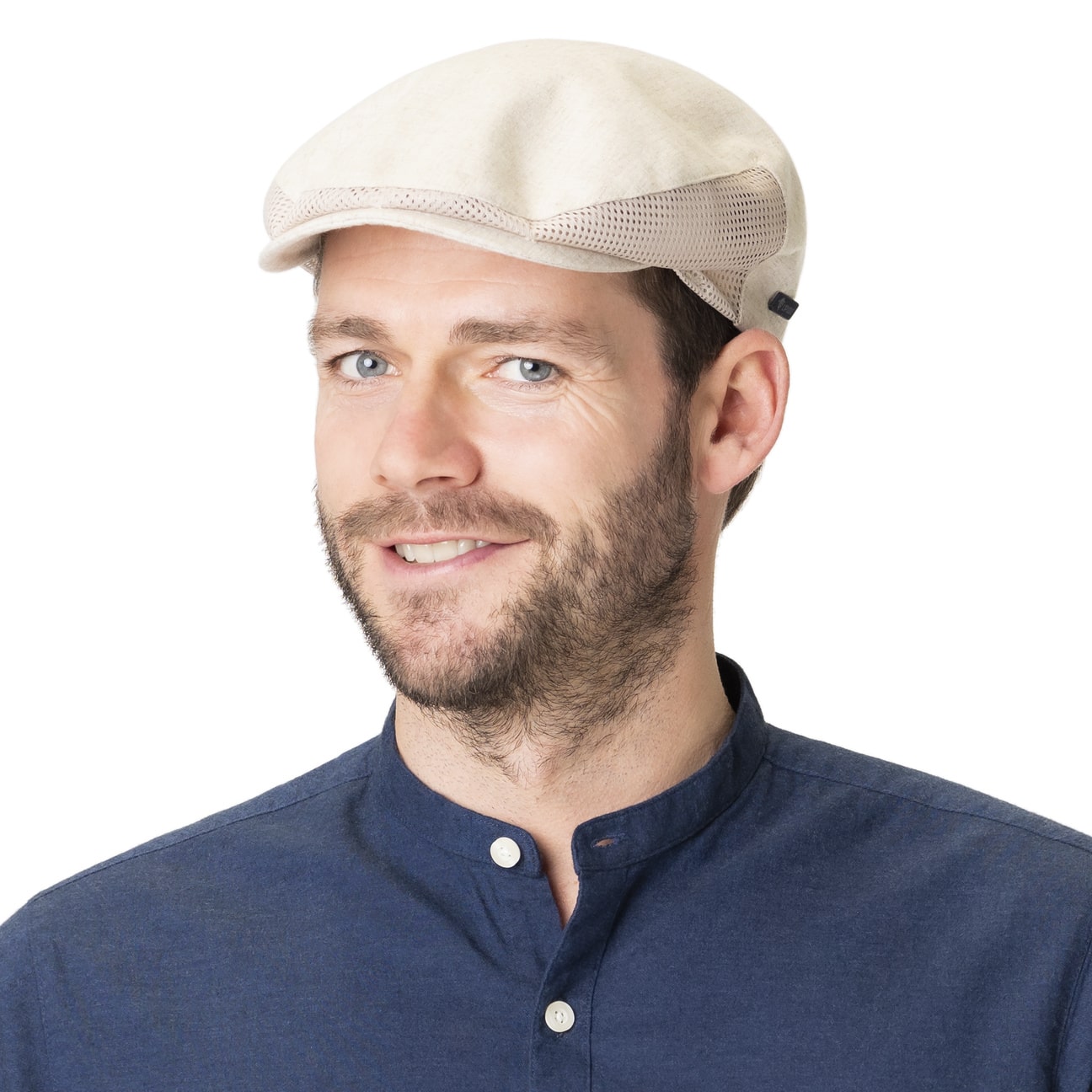 Linen Flat Cap with Mesh by Lipodo - 32,95