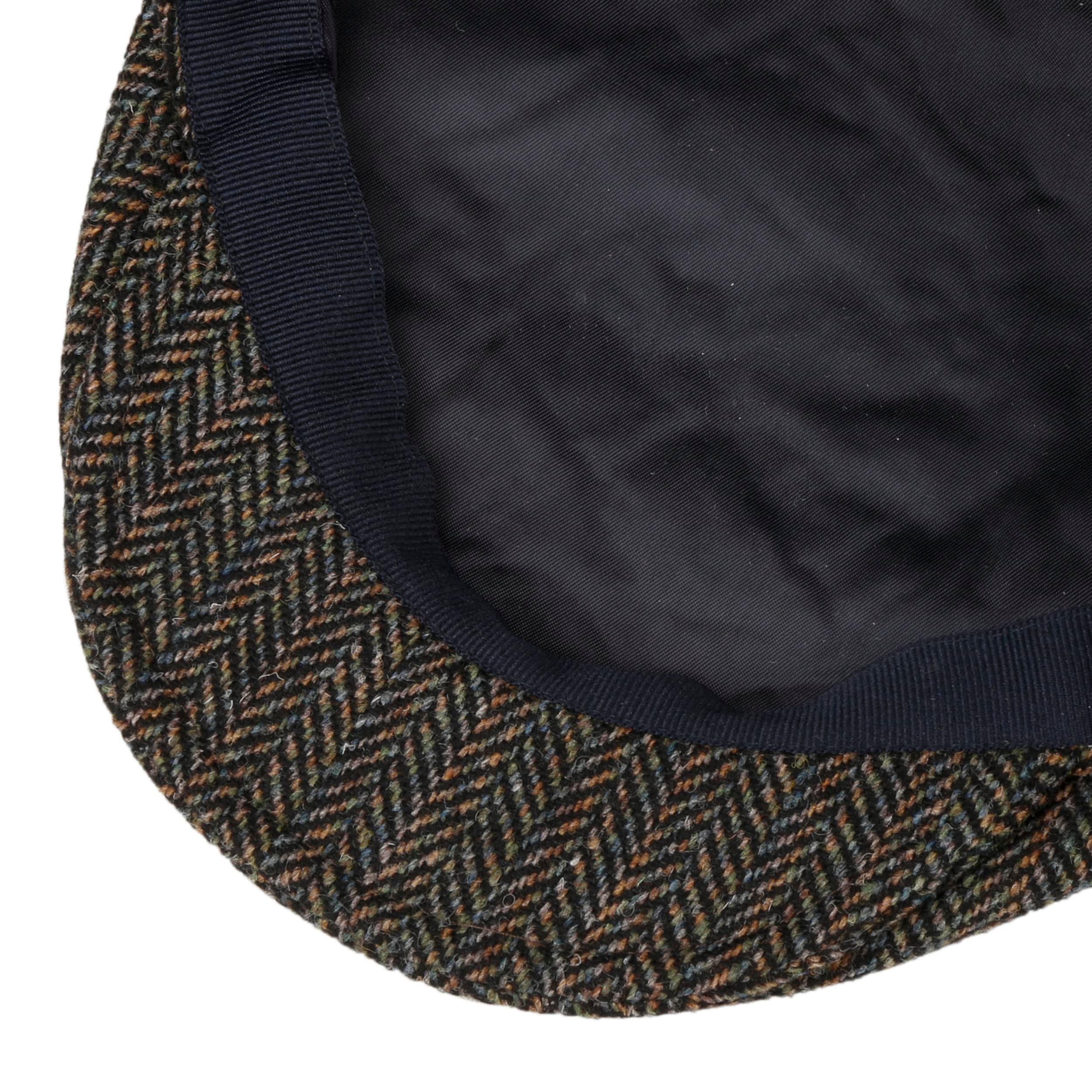 Lord Herringbone Stripe Flat Cap by Bailey 1922 - 65,95