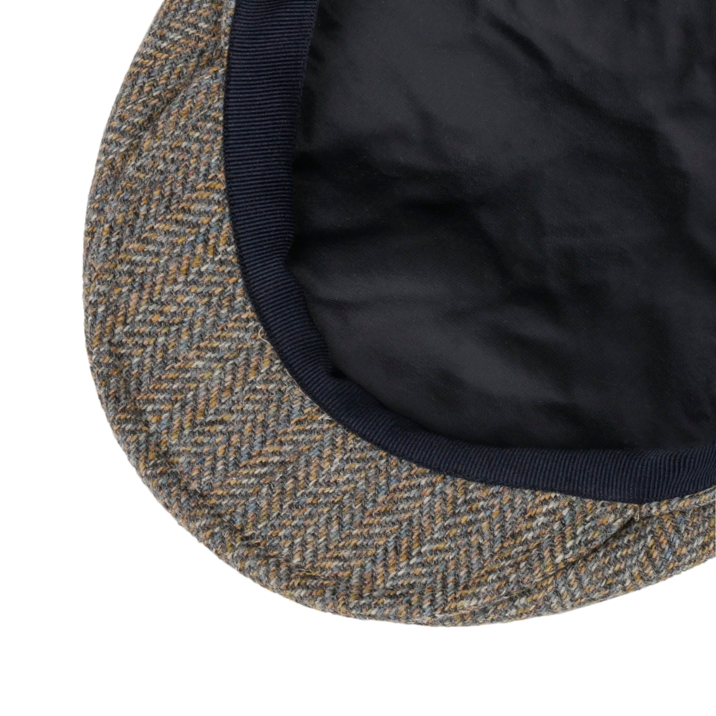 Lord Herringbone Stripe Flat Cap by Bailey 1922 - 65,95