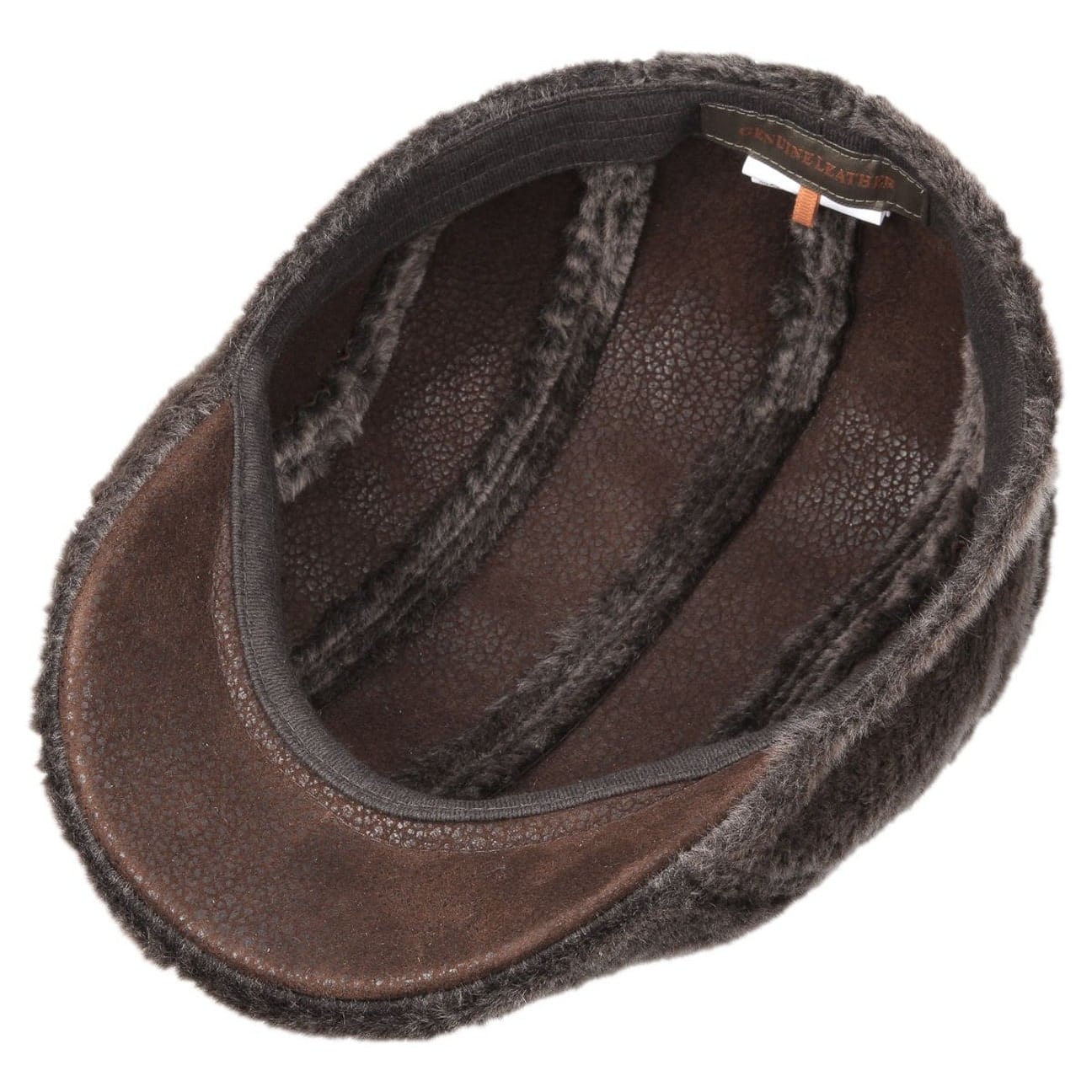 Madison Lamb Fur Flat Cap by Stetson - 149,00