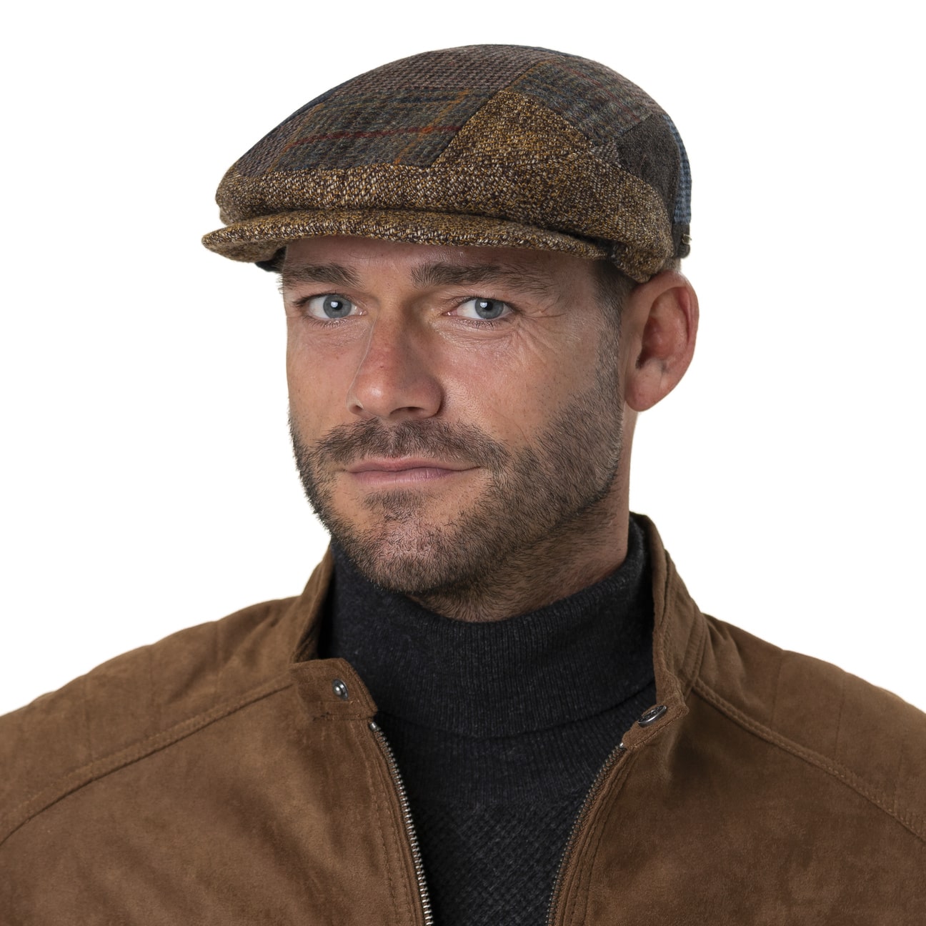 Mandeo Driver Patchwork Flat Cap by Stetson - 79,00