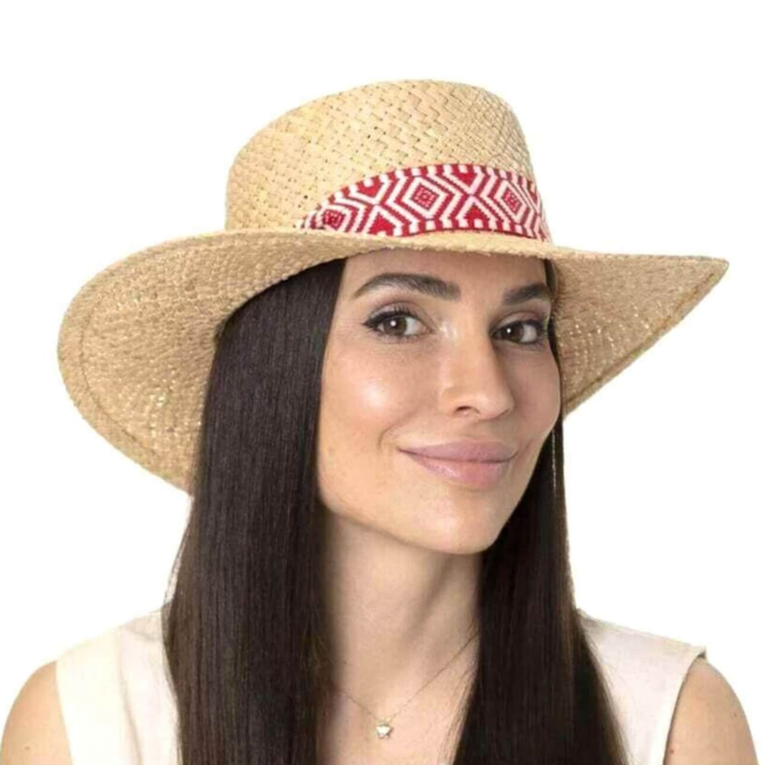 Matelot Twotone Band Straw Hat by Seeberger - 56,95