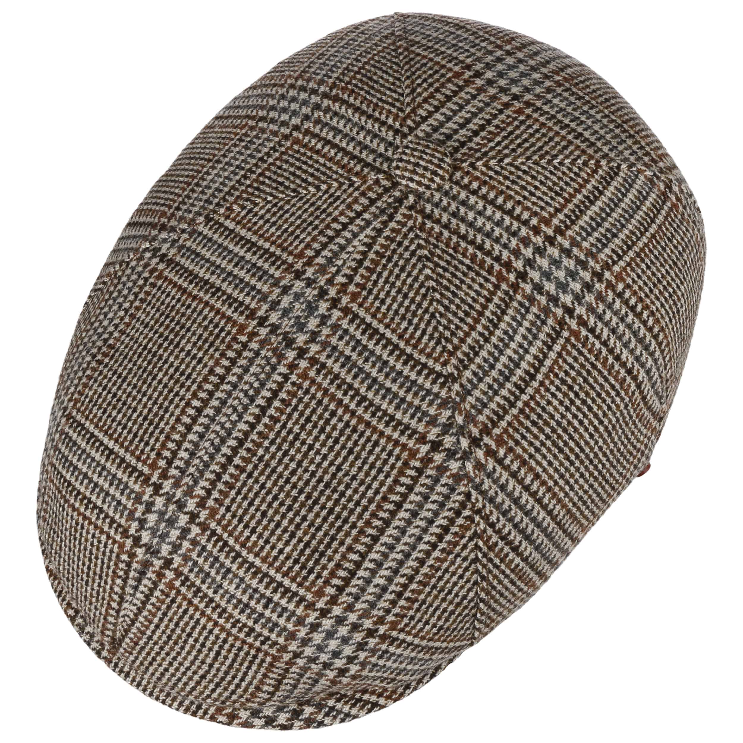 Merino Houndstooth Flat Cap by Alfonso D’Este - 123,95
