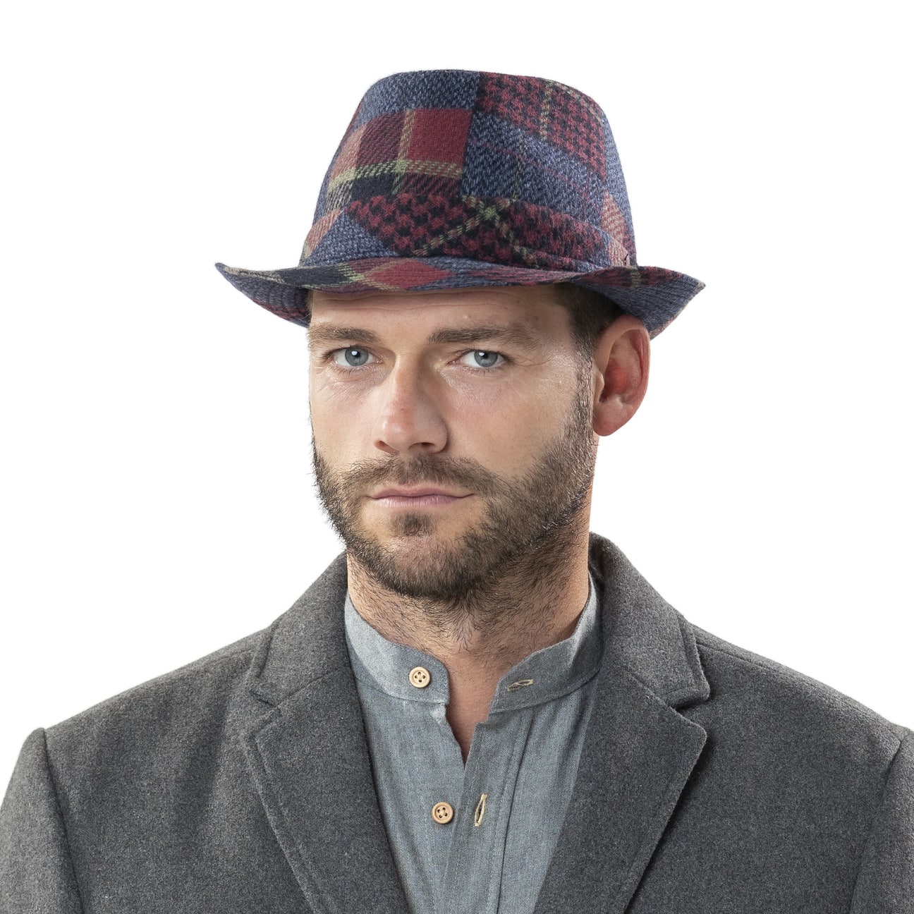 Merino Patchwork Trilby Hat by Lierys - 83,95