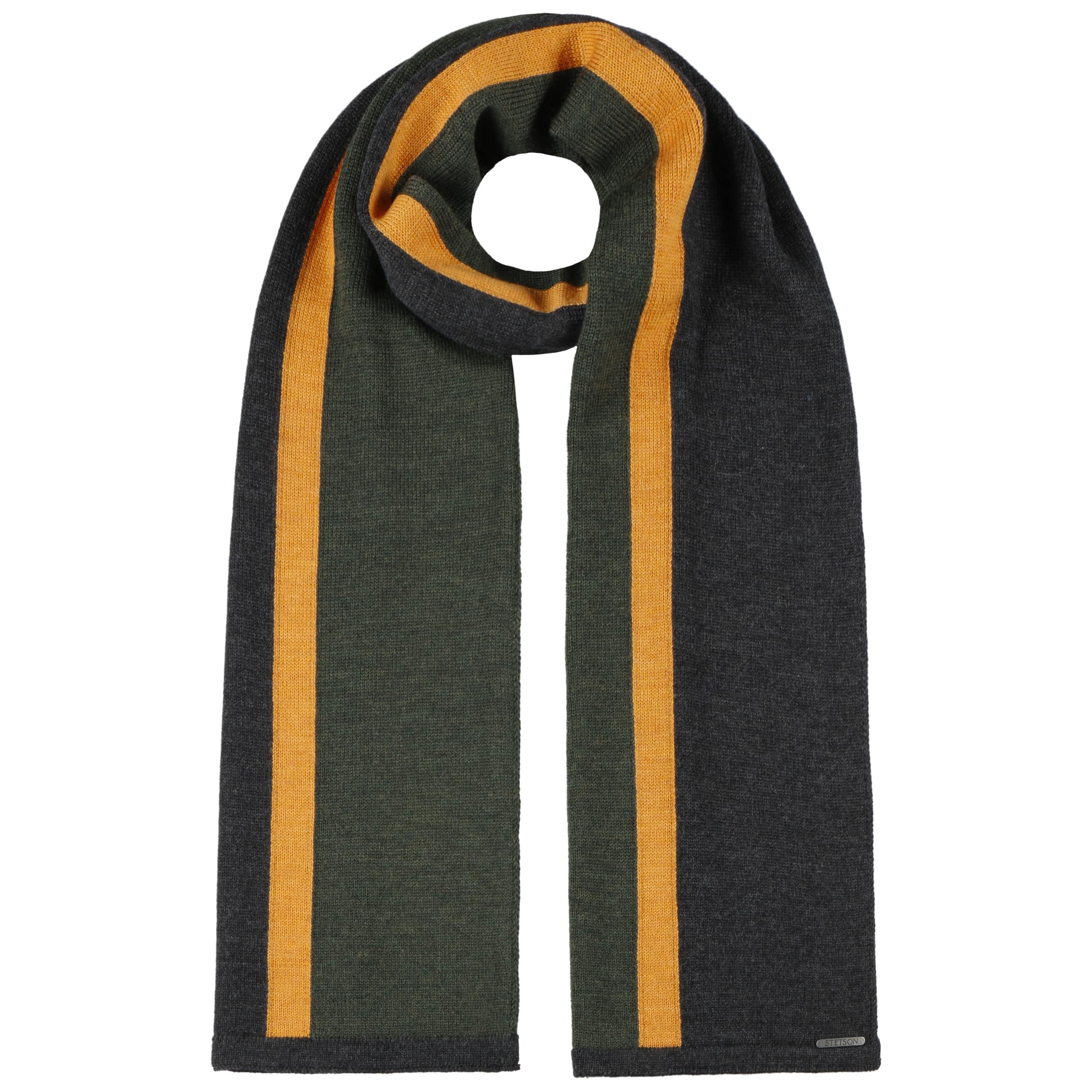 Merino Stripes Wool Scarf by Stetson - 139,00