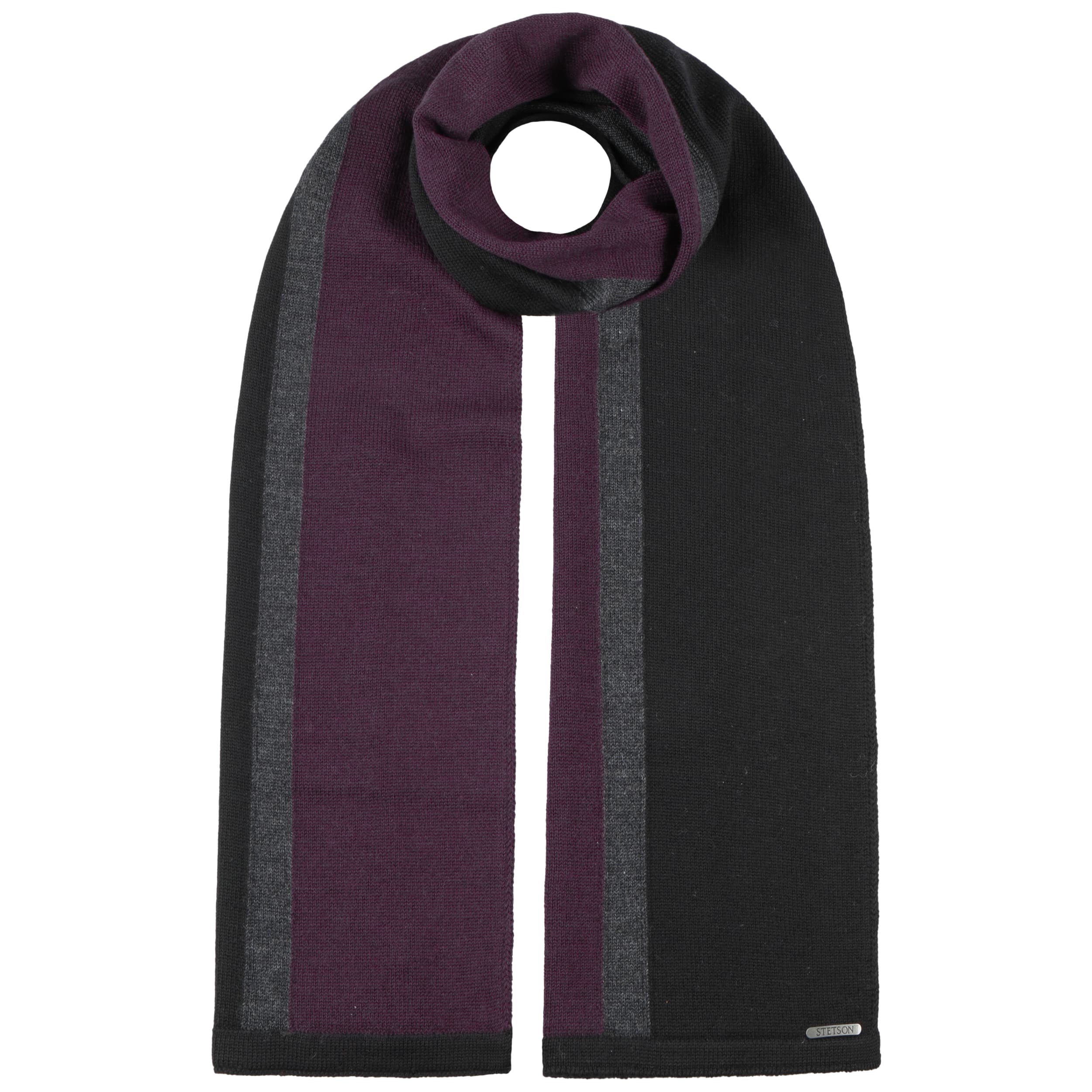 Merino Stripes Wool Scarf by Stetson - 139,00