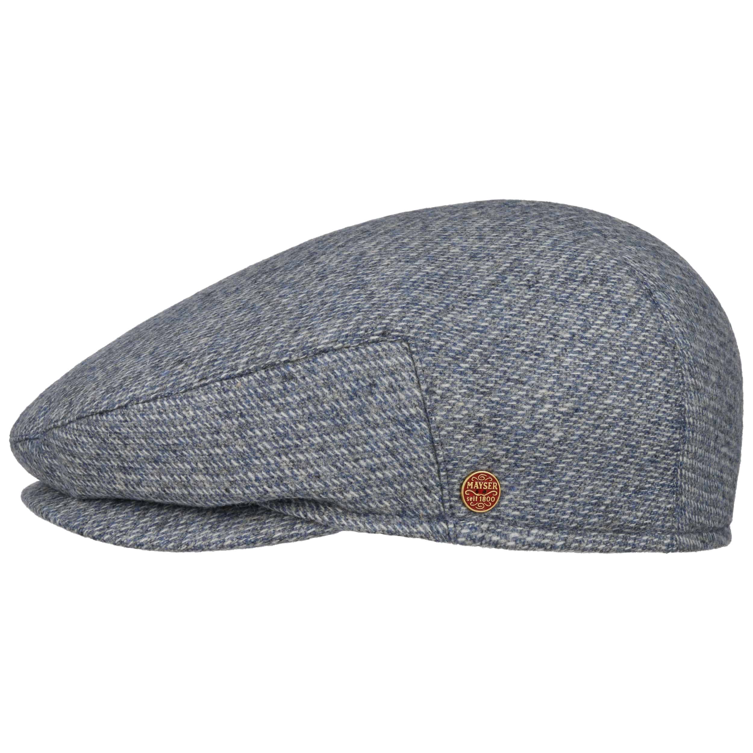Merlino Check Flat Cap with Ear Flaps by Mayser --> Shop Hats, Beanies ...