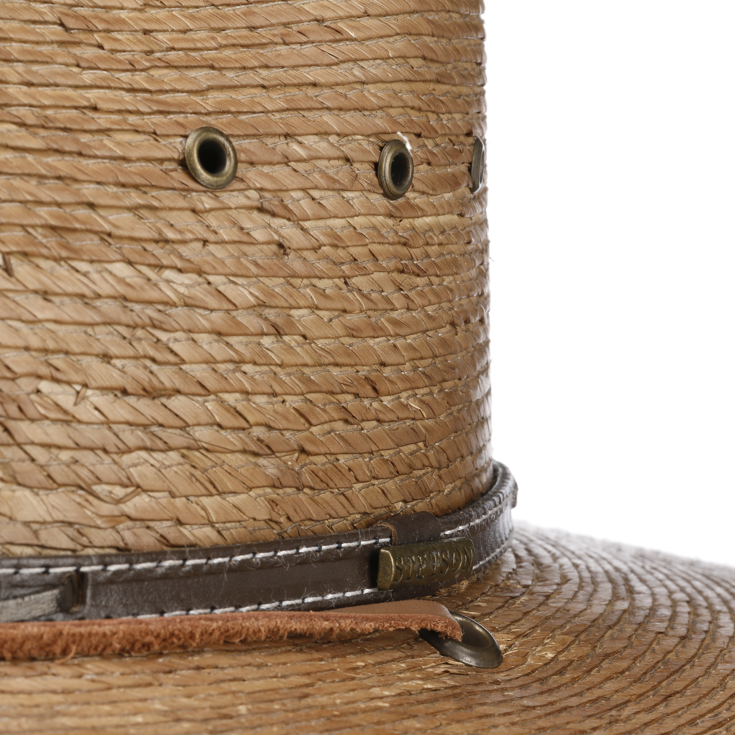 Mexican Palm Straw Hat with Chin Strap by Stetson - 99,00