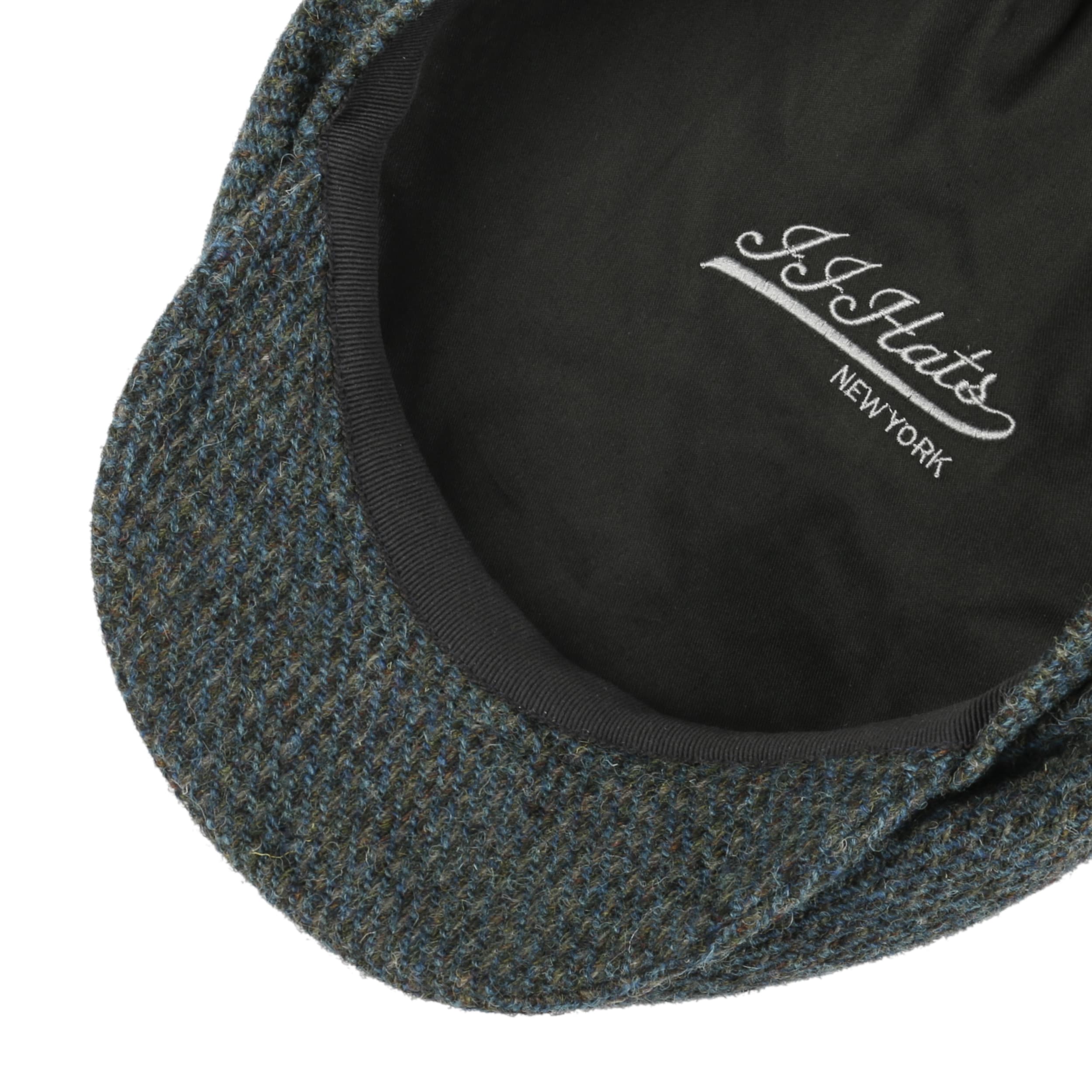 Millscott Wool Driver Flat Cap by JJ Hats - 123,95