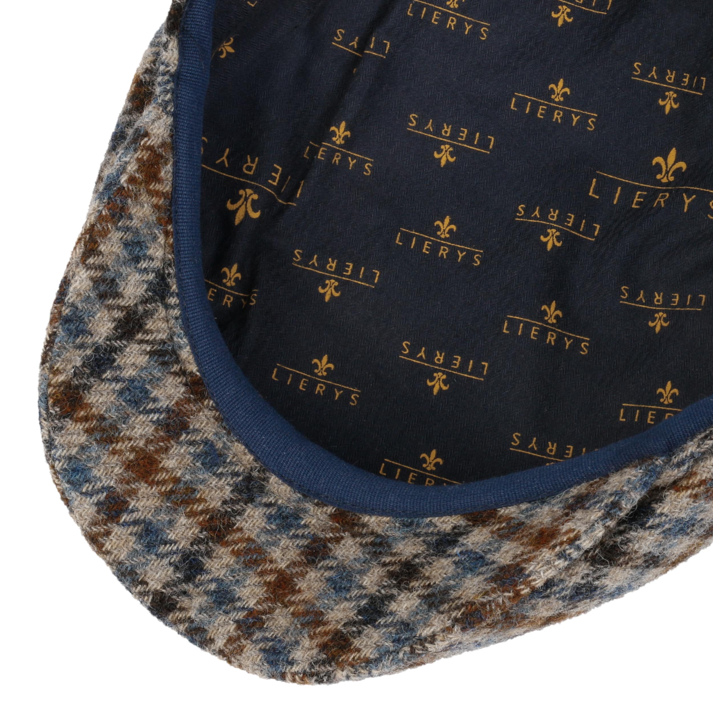 Mini Check Wool Driver Flat Cap by Lierys --> Shop Hats, Beanies & Caps ...