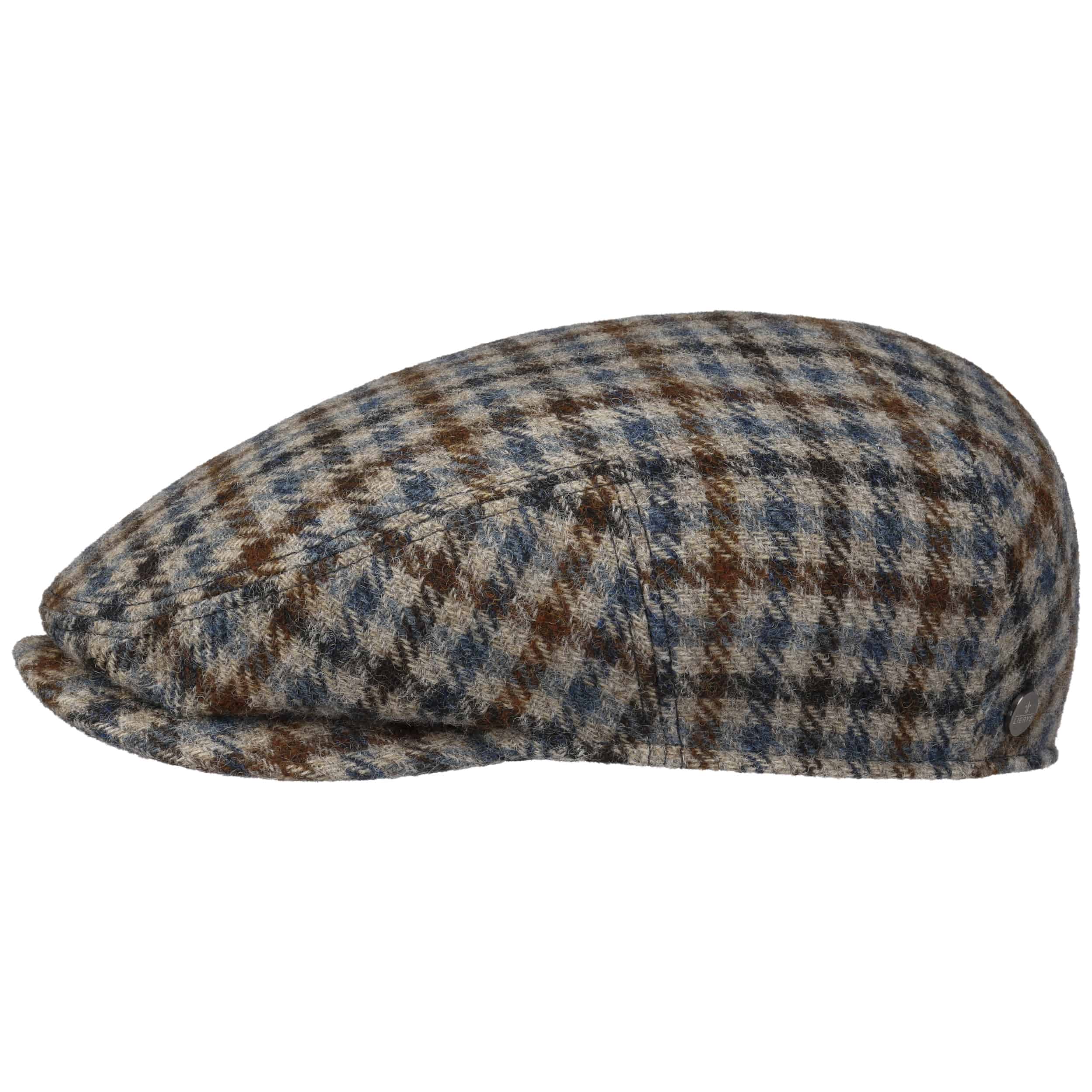 Mini Check Wool Driver Flat Cap by Lierys --> Shop Hats, Beanies & Caps ...