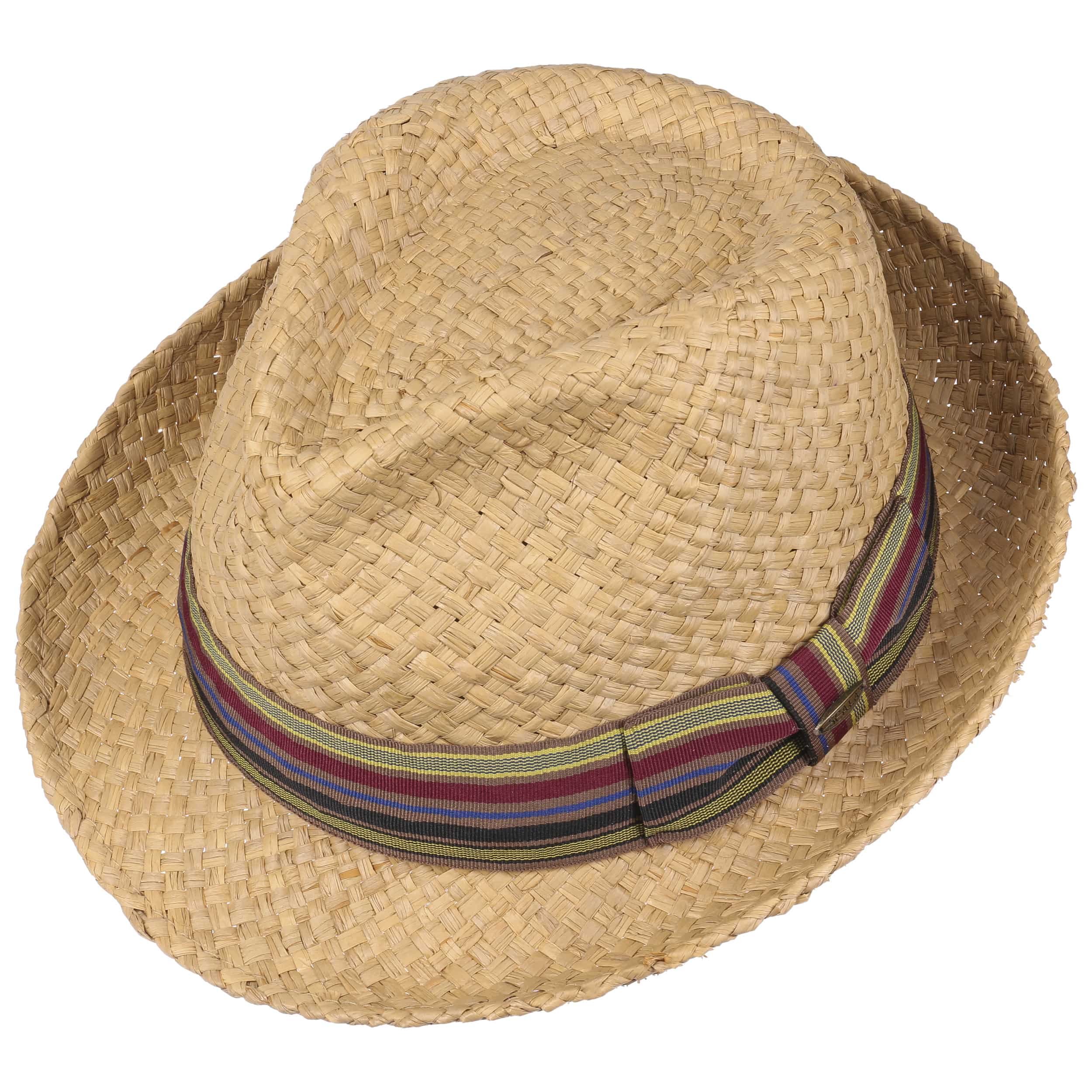 Multicolour Band Straw Trilby - 42,95
