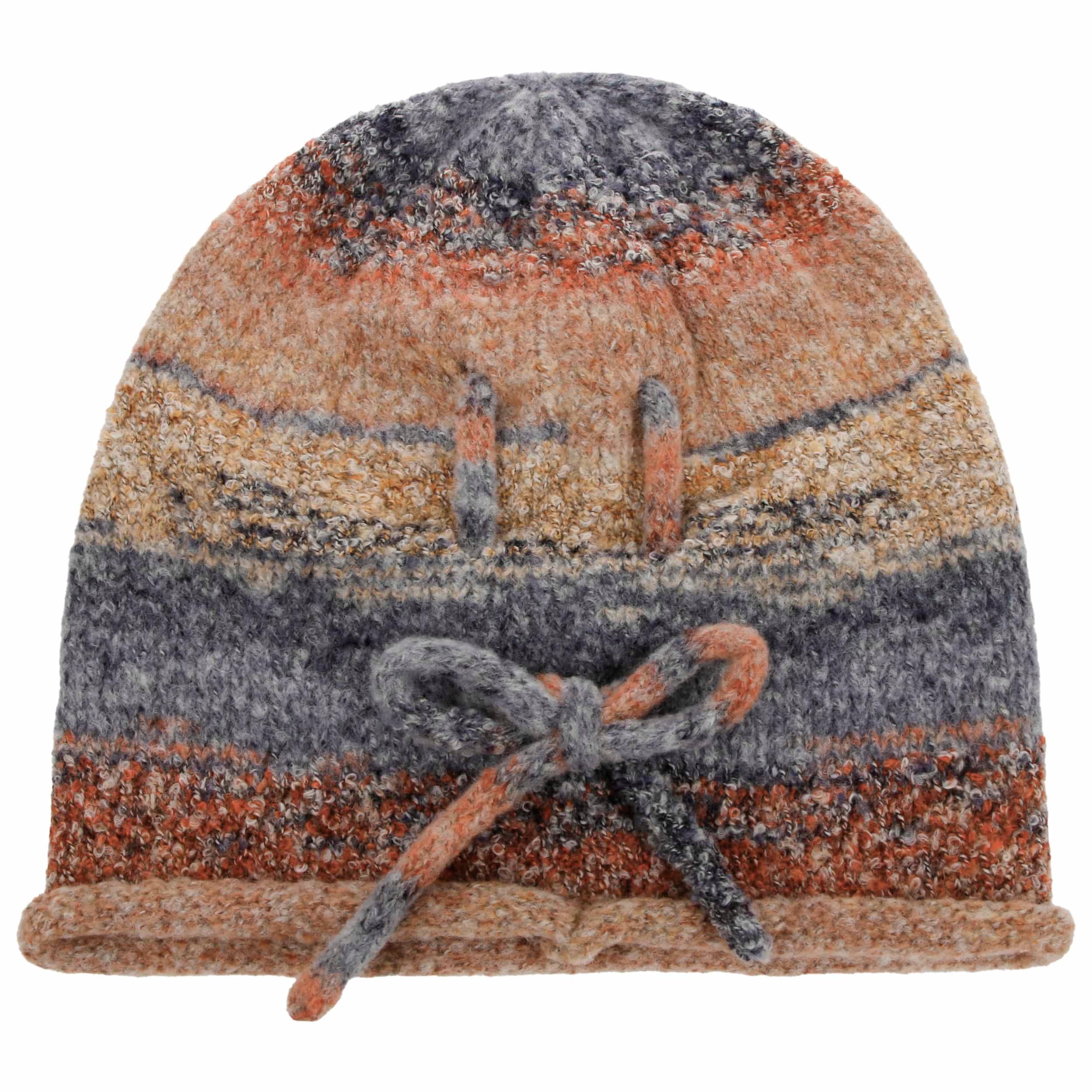 Multicolour Bouclé Beanie Hat by Loevenich --> Shop Hats, Beanies ...