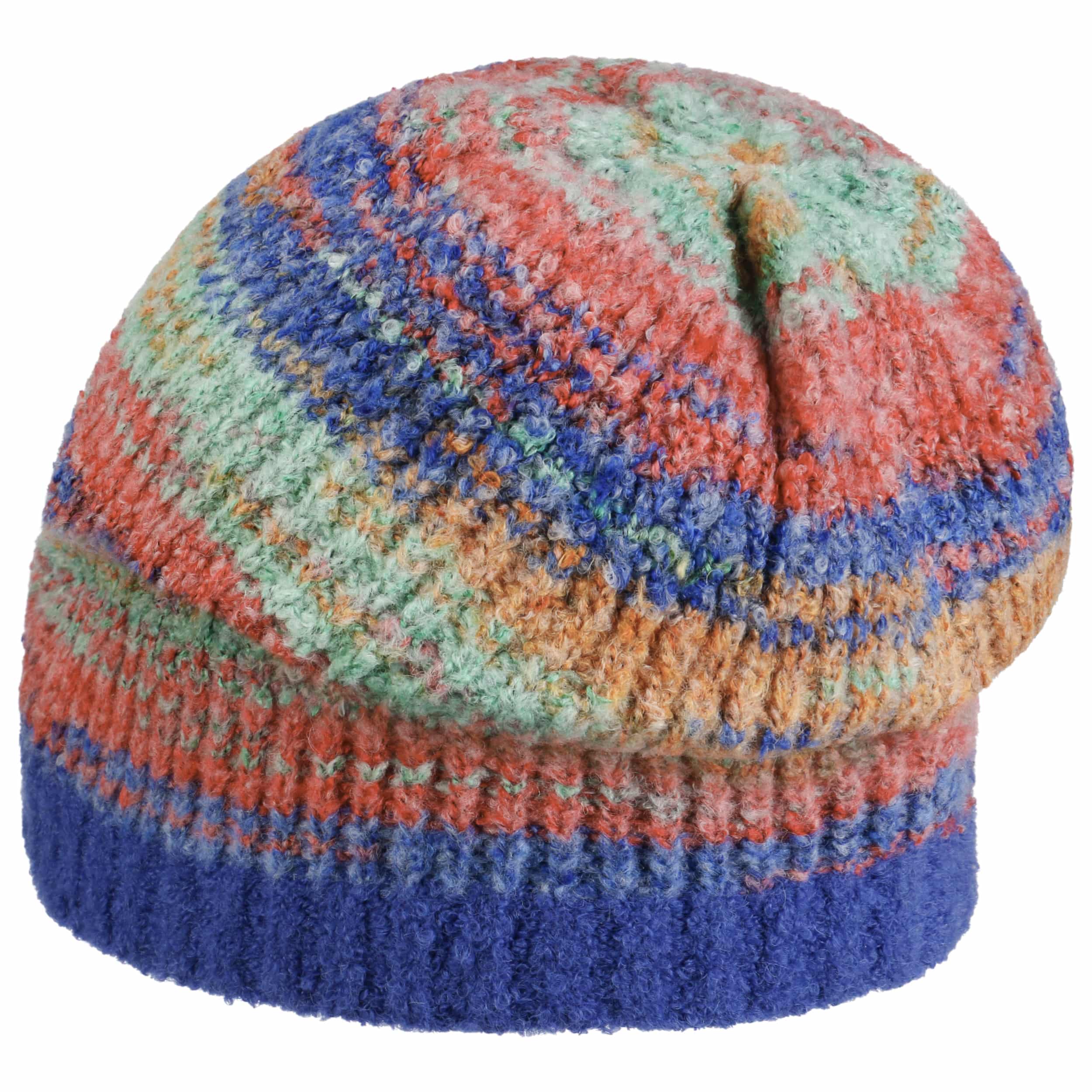 Multicolour Bouclé Beanie Hat by Seeberger --> Shop Hats, Beanies ...