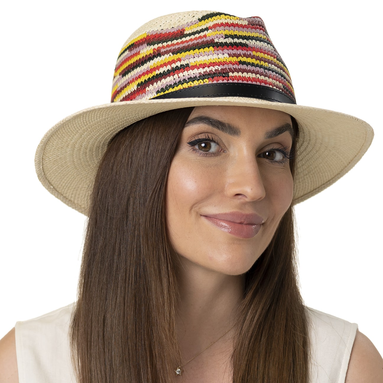 Multicolour Crown Panama Hat by Lierys - 108,95
