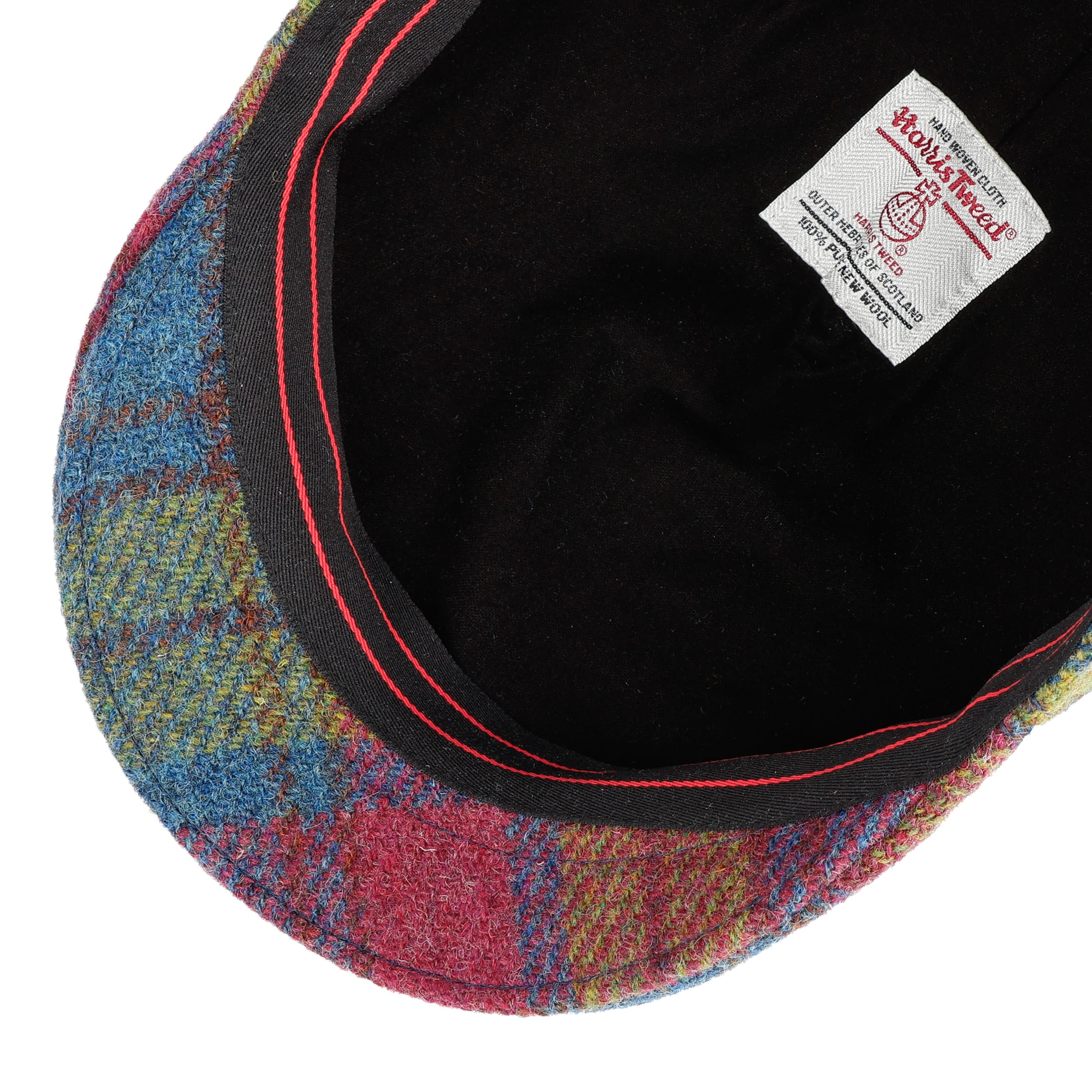 Multicolour Harris Tweed Flat Cap by Lierys --> Shop Hats, Beanies ...
