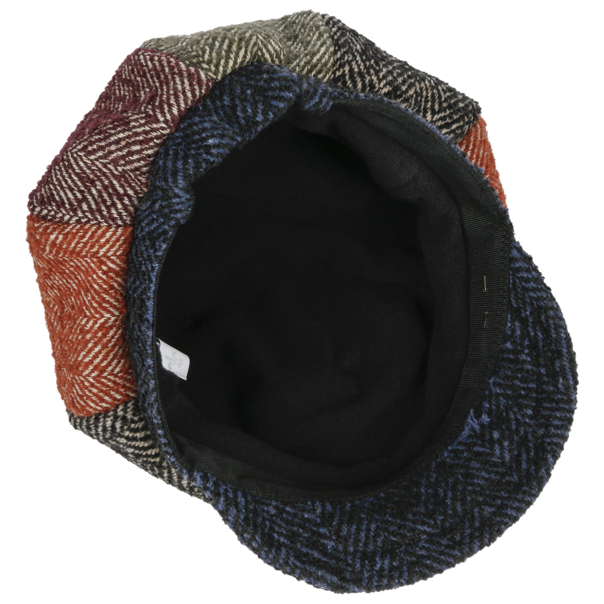 Multicolour Herringbone Newsboy Cap by Lierys --> Shop Hats, Beanies ...
