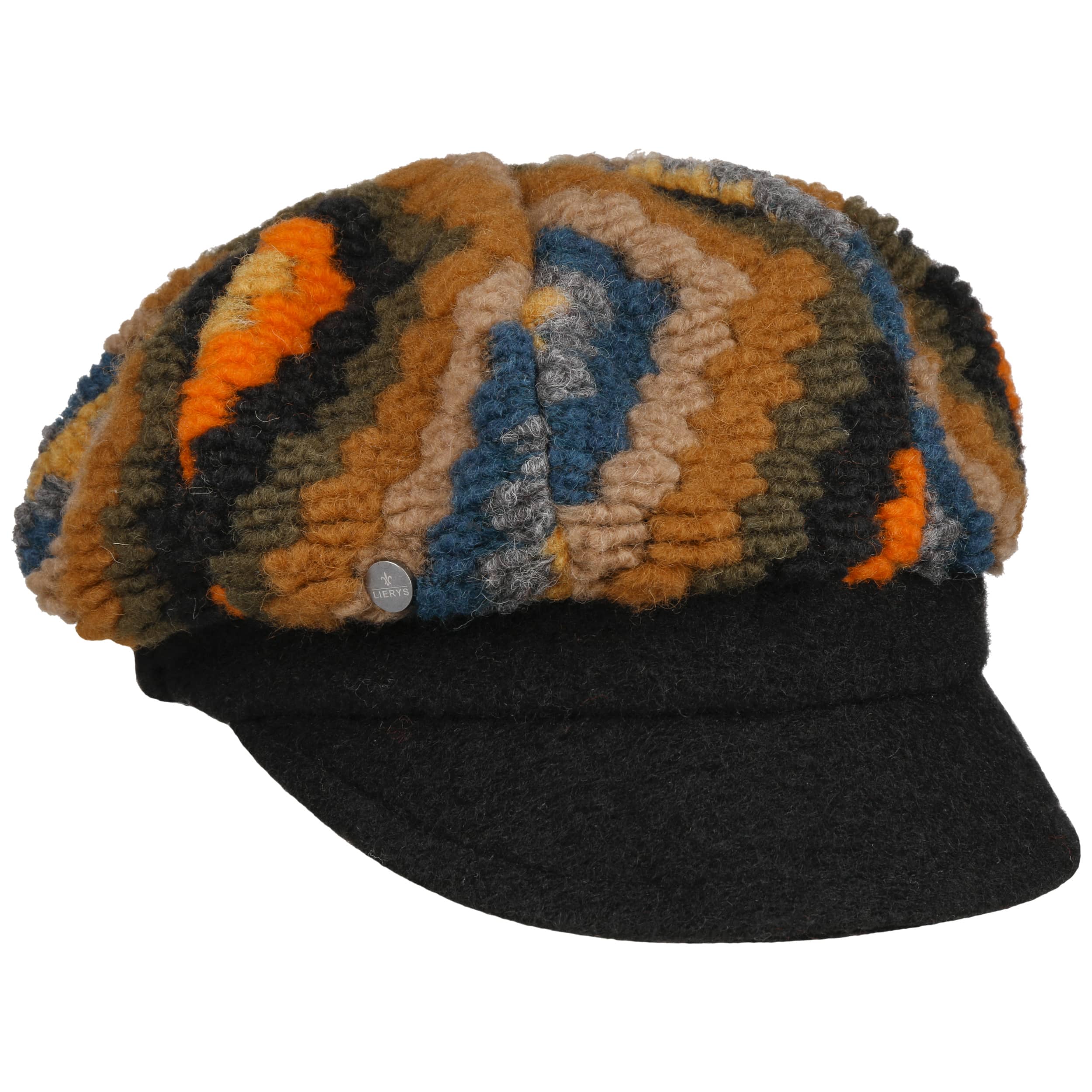 Multicolour Wool Newsboy Cap by Lierys --> Shop Hats, Beanies & Caps ...