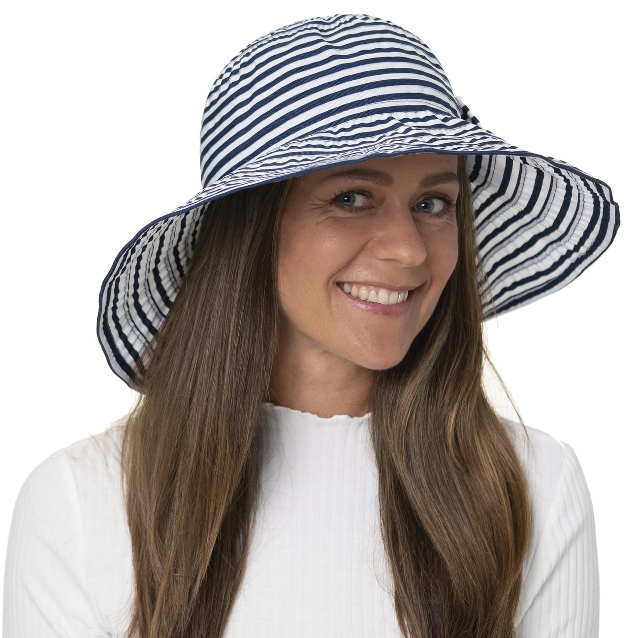 Nautical Stripes Floppy Hat by Gebeana - 21,95