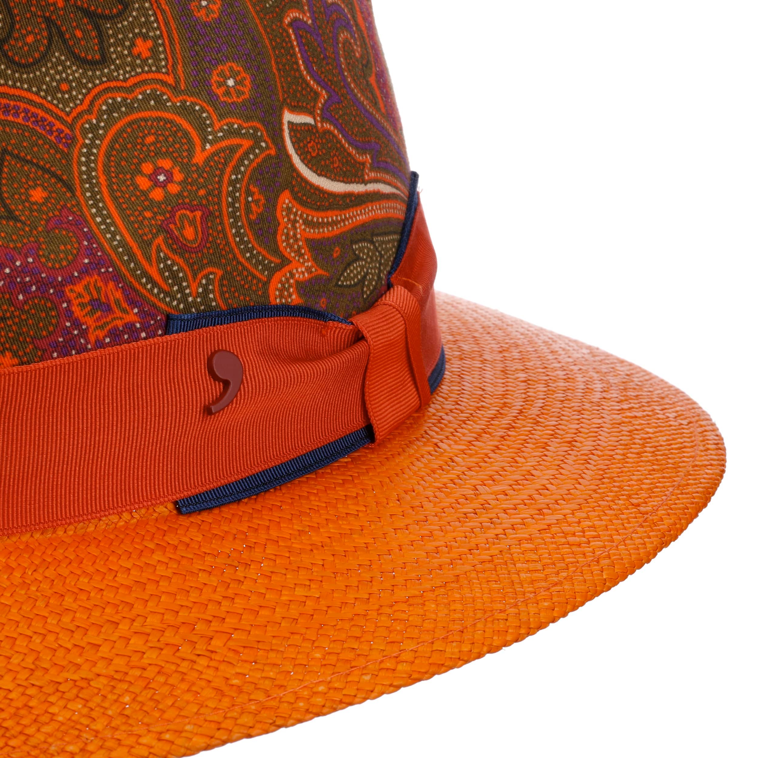 New Paisley Crown Panama Hat by Alfonso D’Este - 175,95