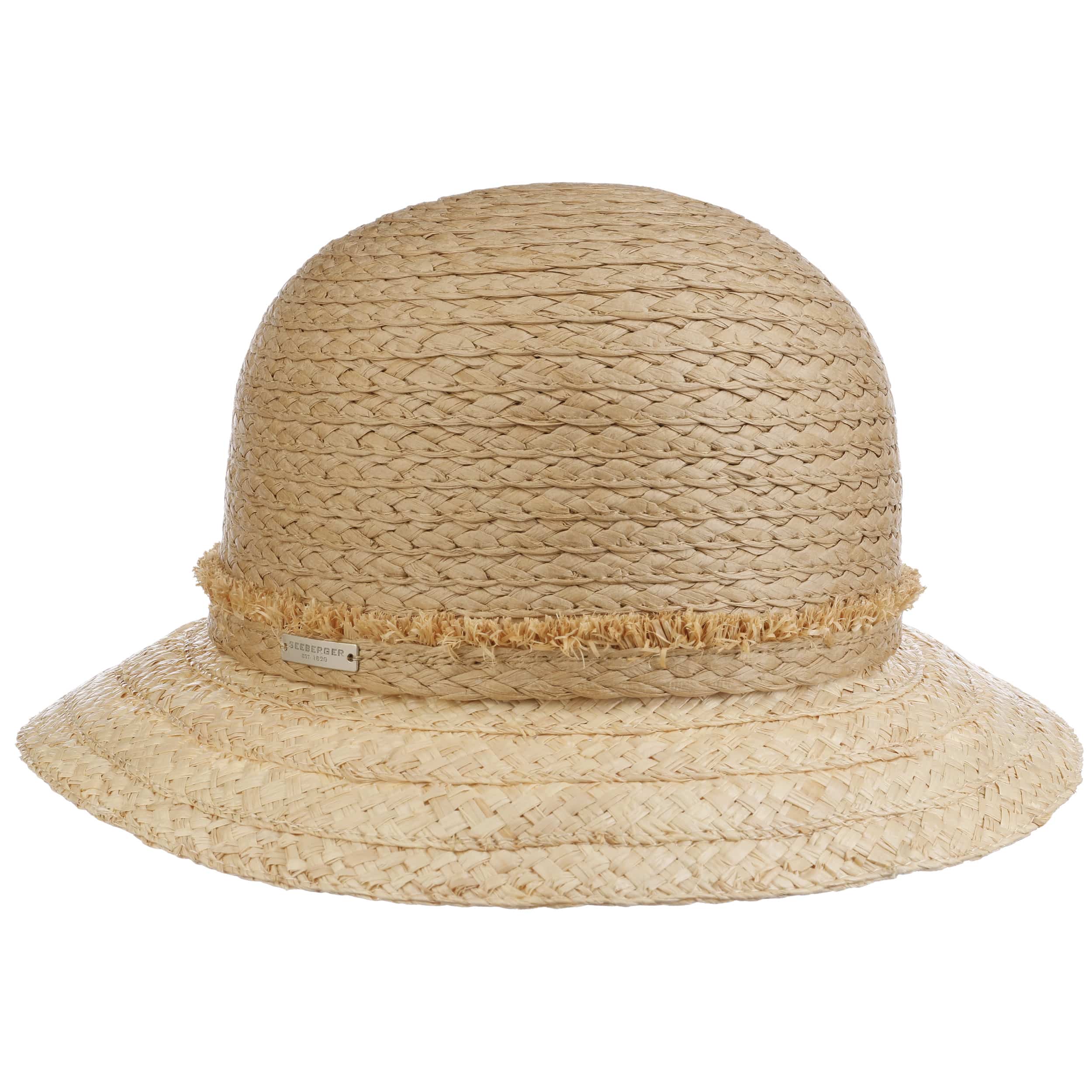 New Twotone Cloche Straw Hat by Seeberger - 53,95