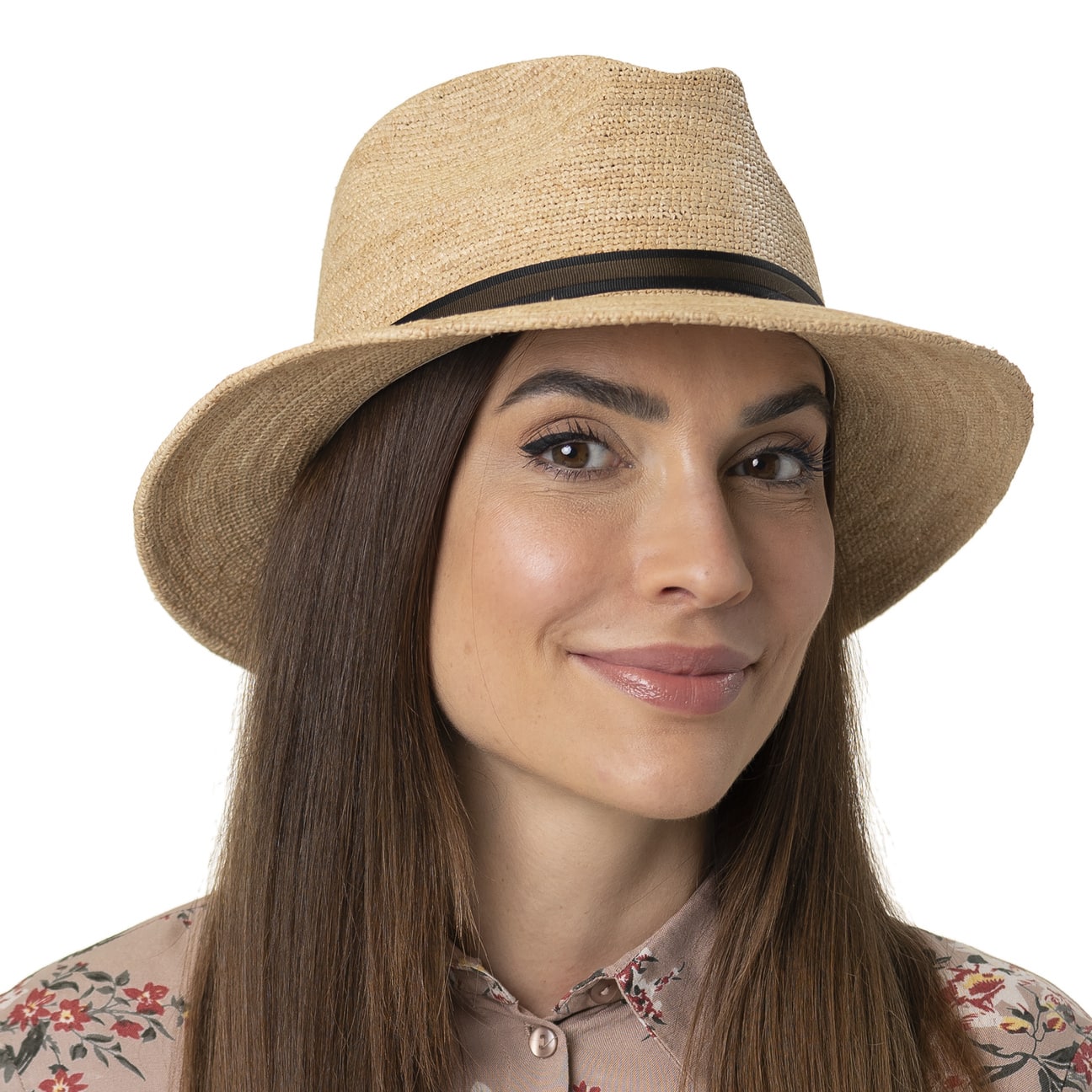 Packable Crochet Straw Hat by Borsalino - 286,95
