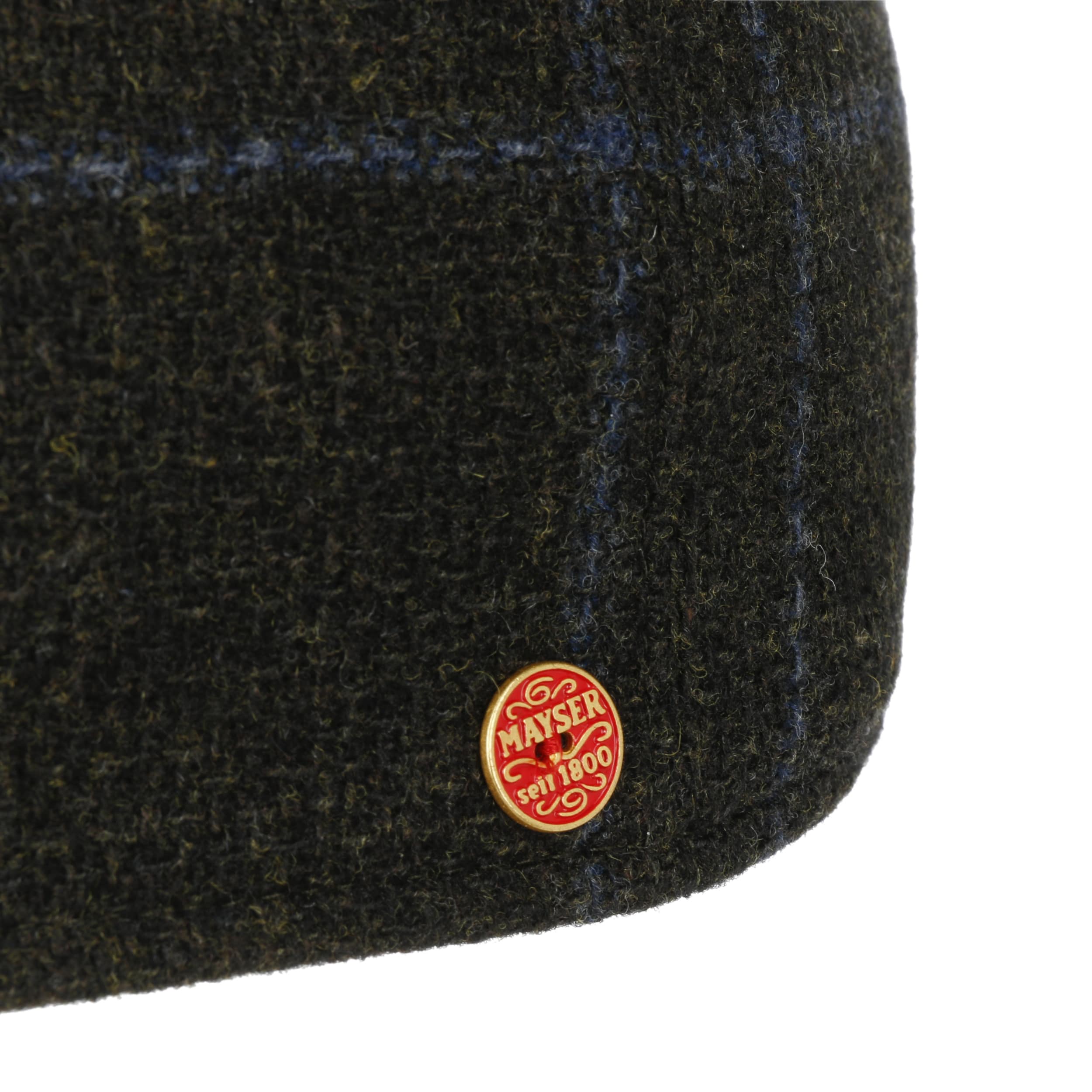 Paddy Wool Check Flat Cap by Mayser --> Shop Hats, Beanies & Caps ...