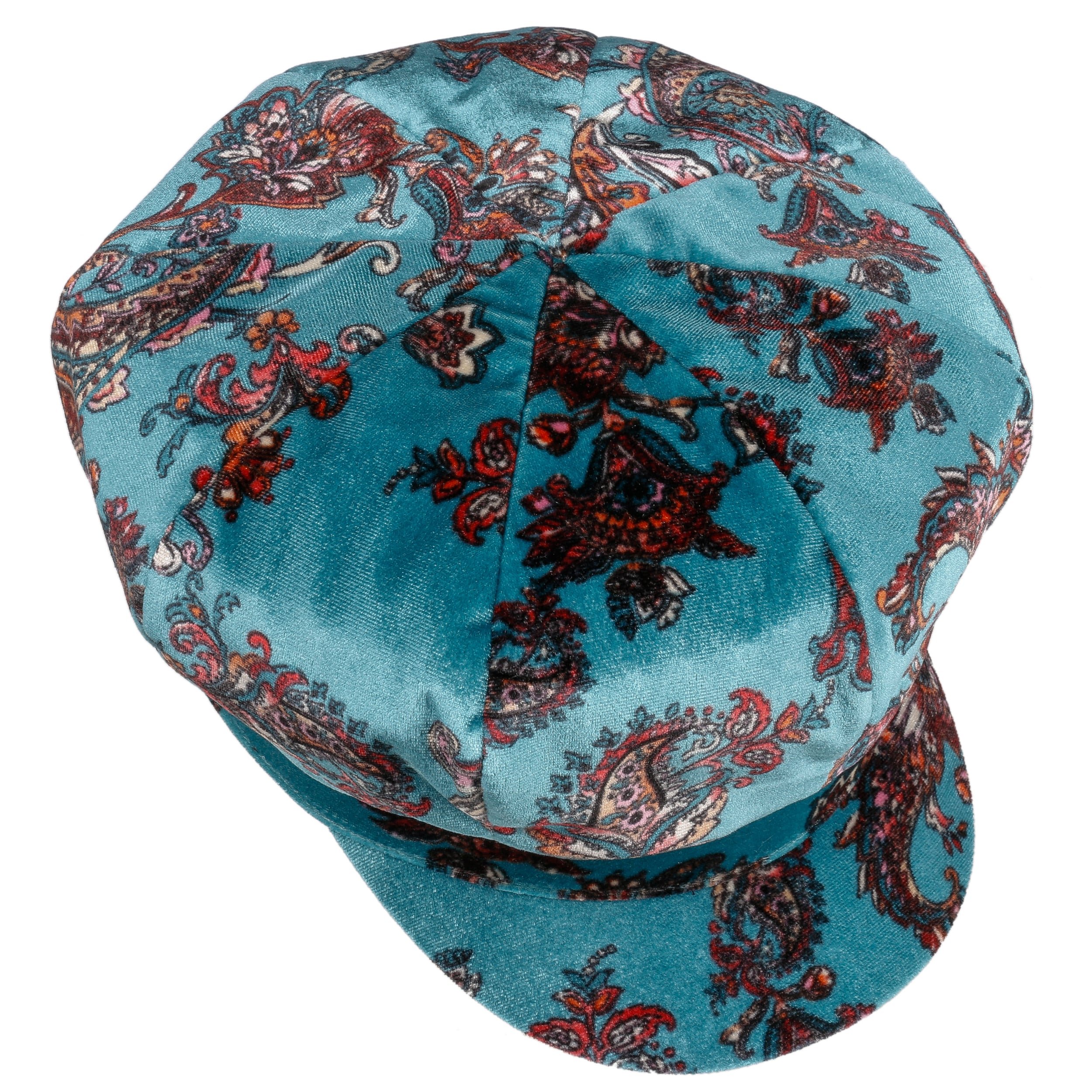 Paisley Velvet Newsboy Cap by Lierys - 83,95