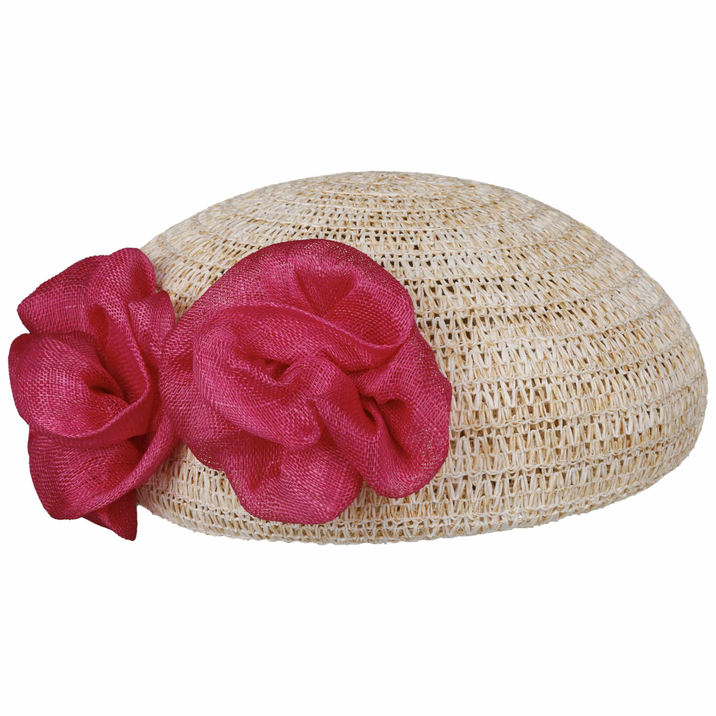 Paper Straw Beret with Sinamay by Seeberger - 134,95