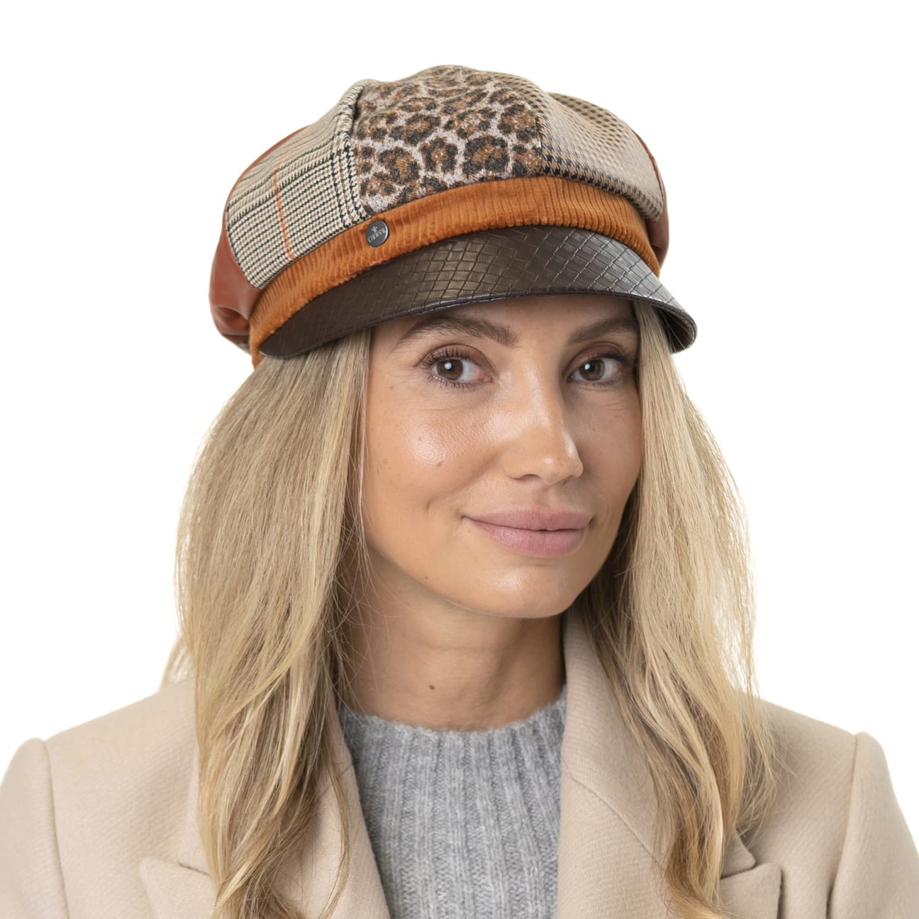 Pasella Patchwork Newsboy Cap by Lierys - 42,95