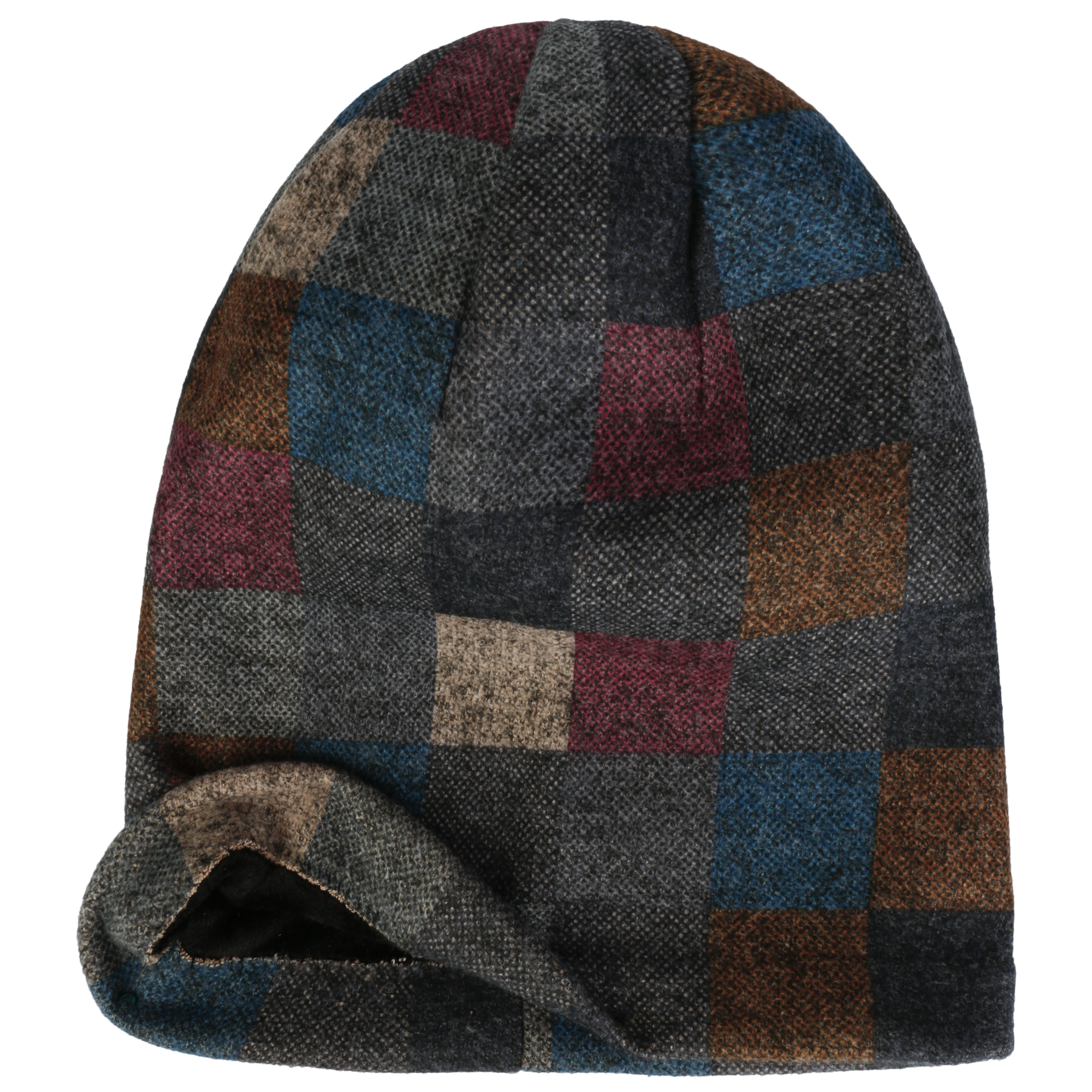 Patchwork Check Beanie Hat by Lipodo - 21,95