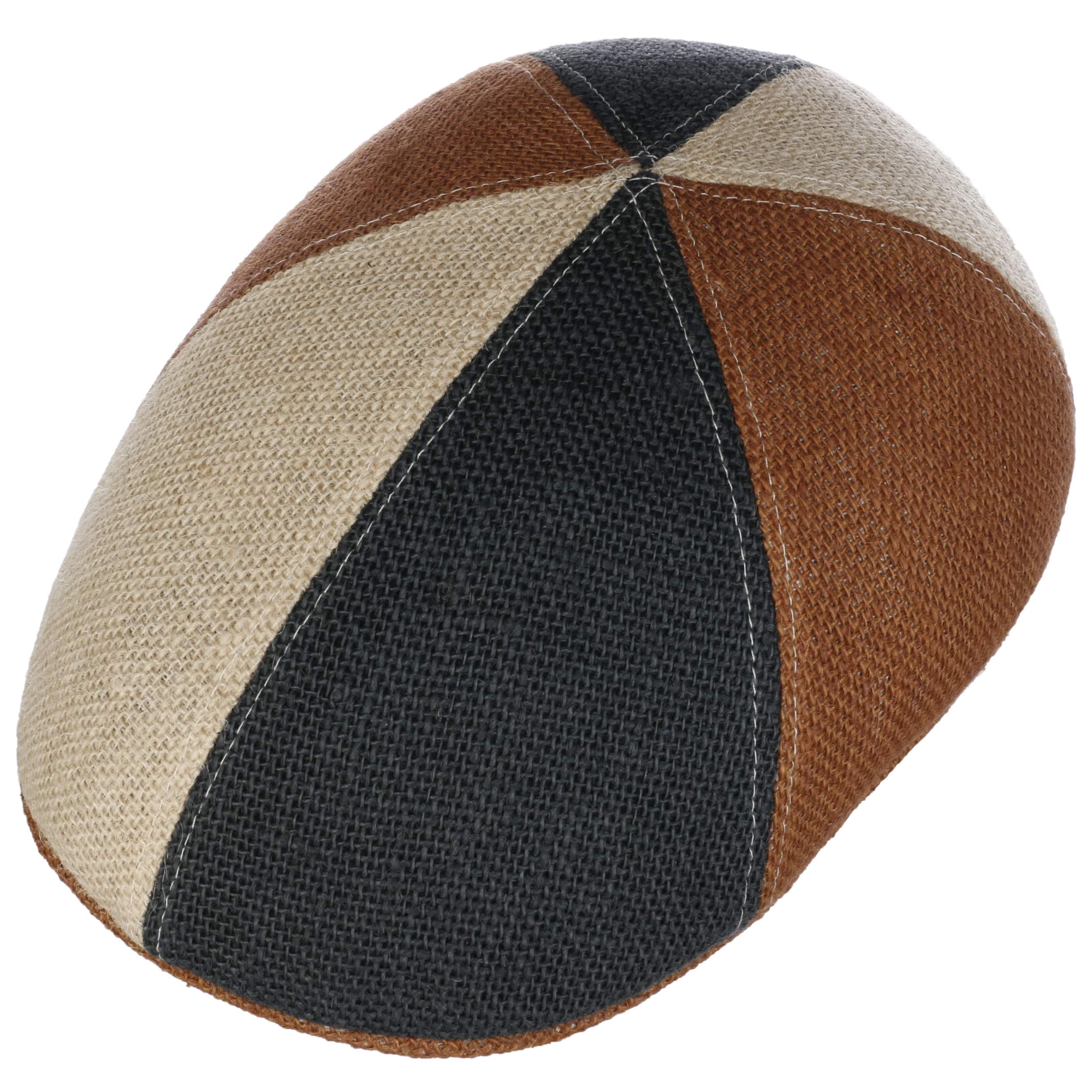 Patchwork Jute Flat Cap by McBURN - 65,95