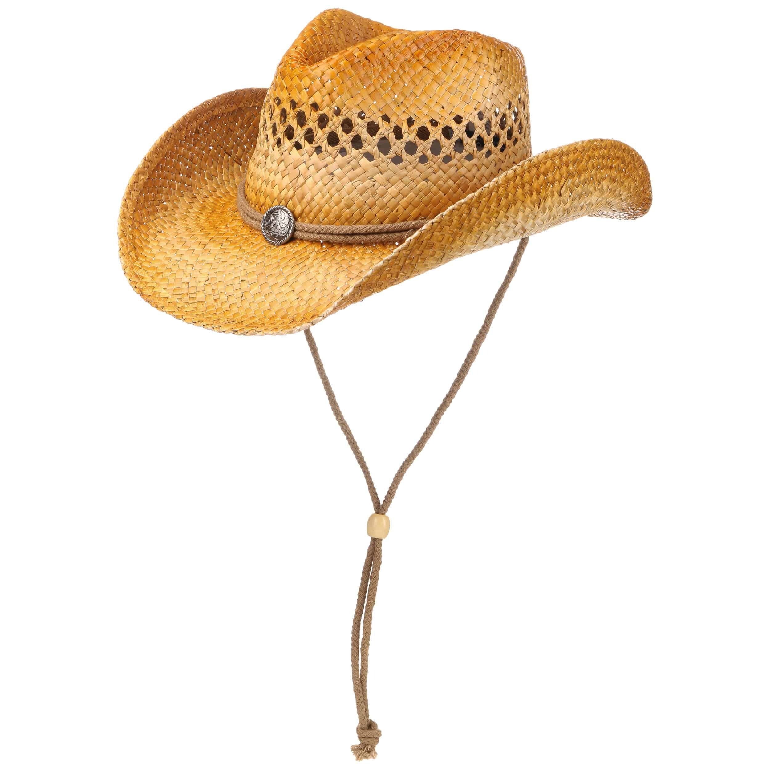 Peanut Burned Western Straw Hat by Conner - 42,95